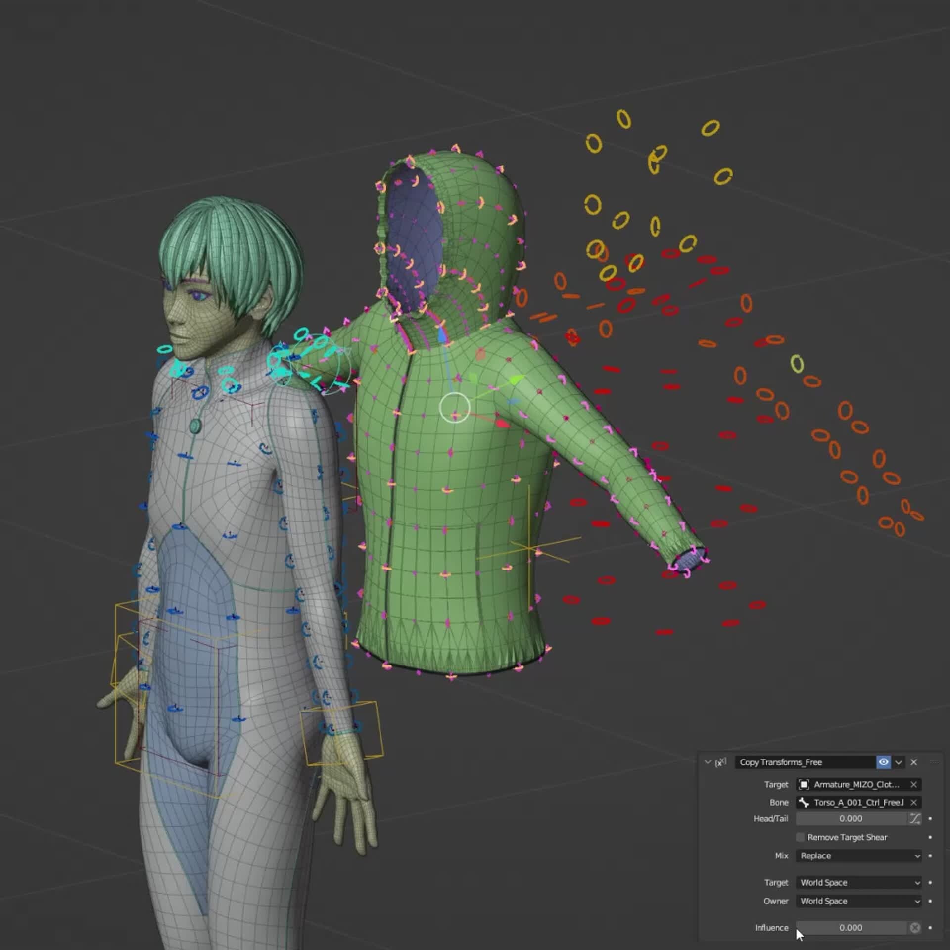 ArtStation - Sample of Hoodie Rig