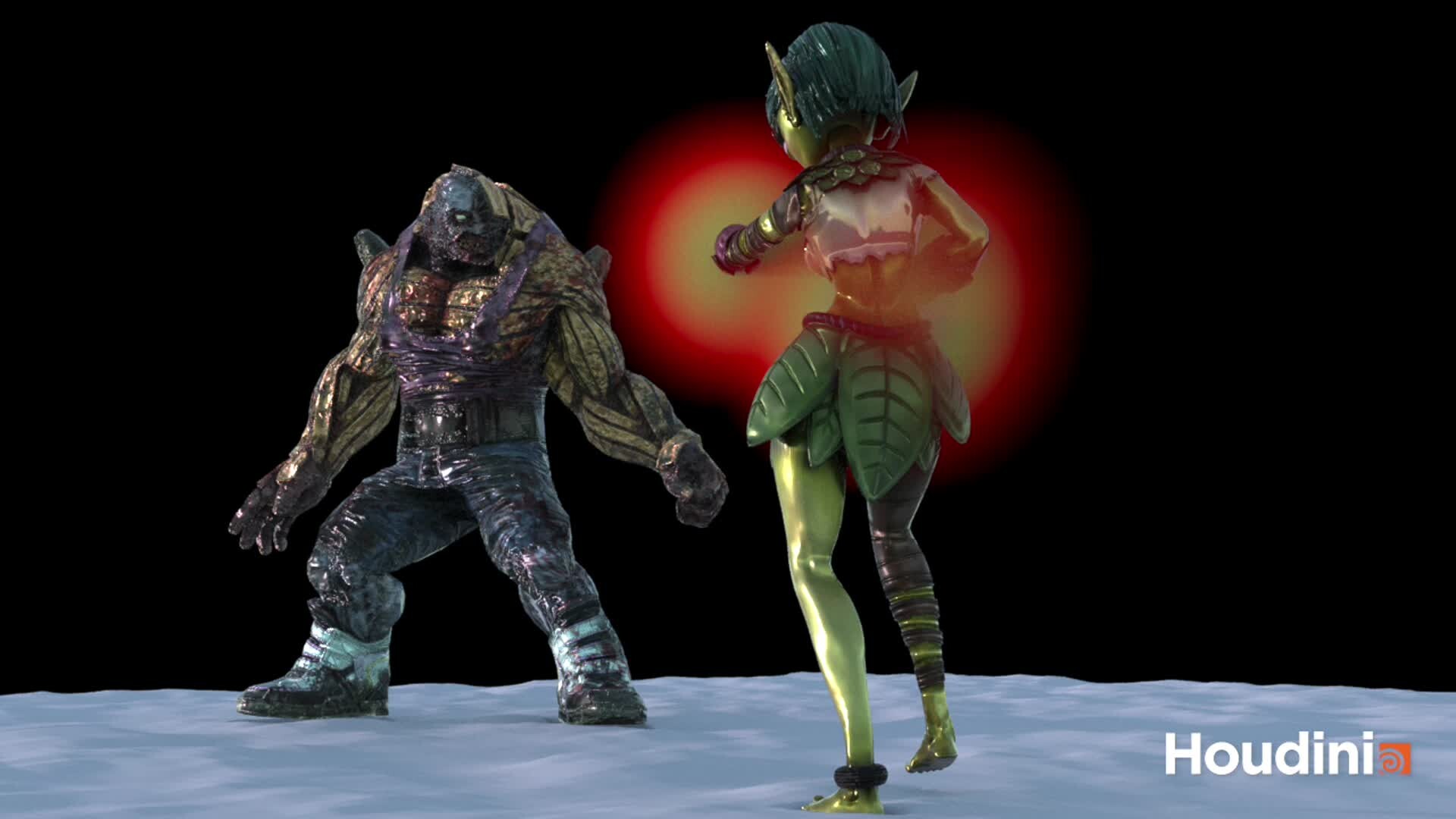 ArtStation - Rainbow flame effects