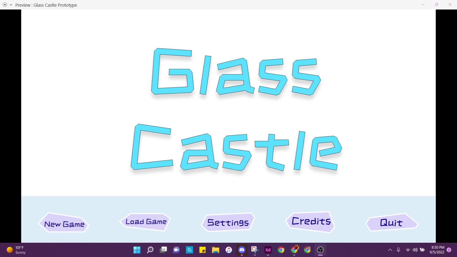 ArtStation - Glass Castle Prototype Wireframe