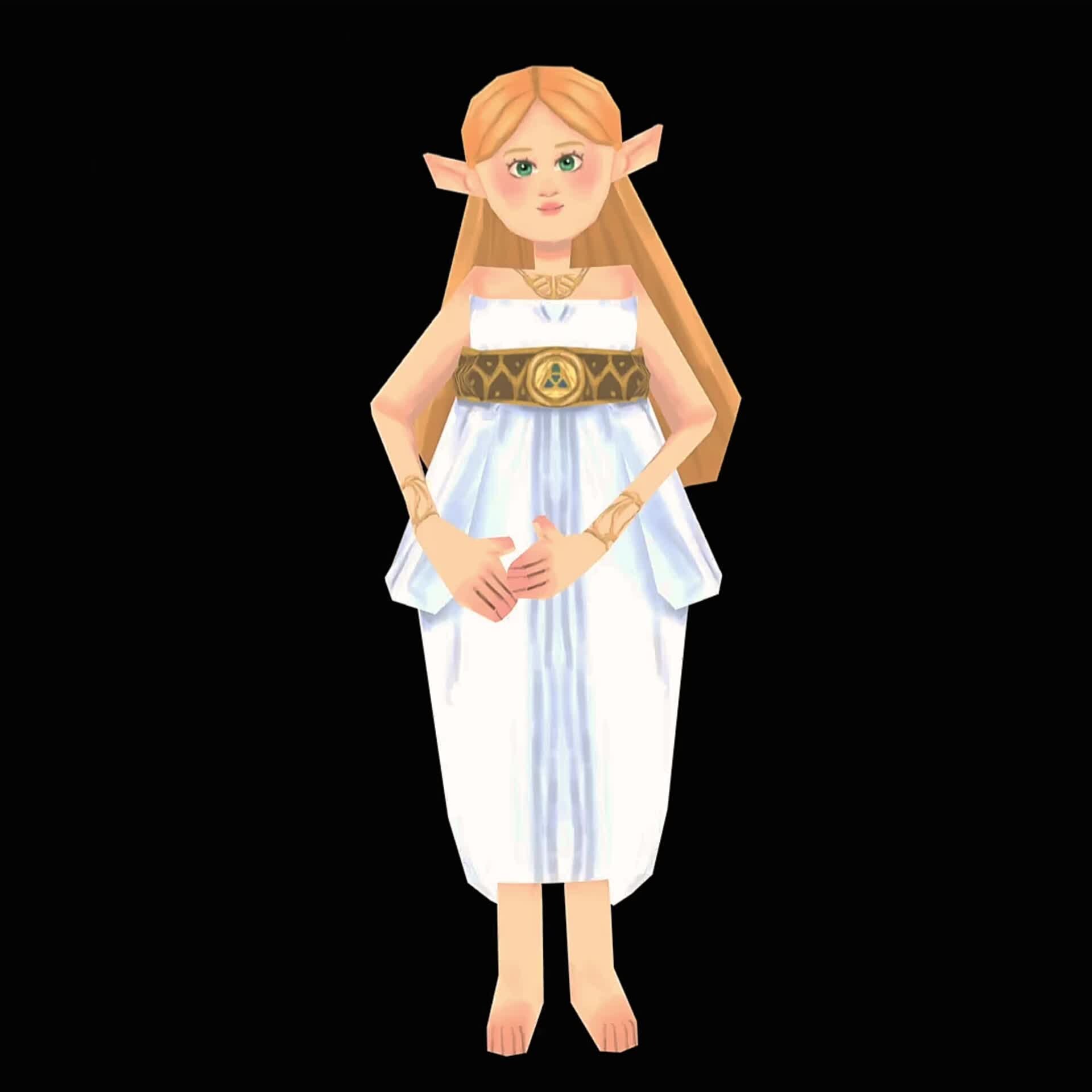 ArtStation - Low poly Zelda model