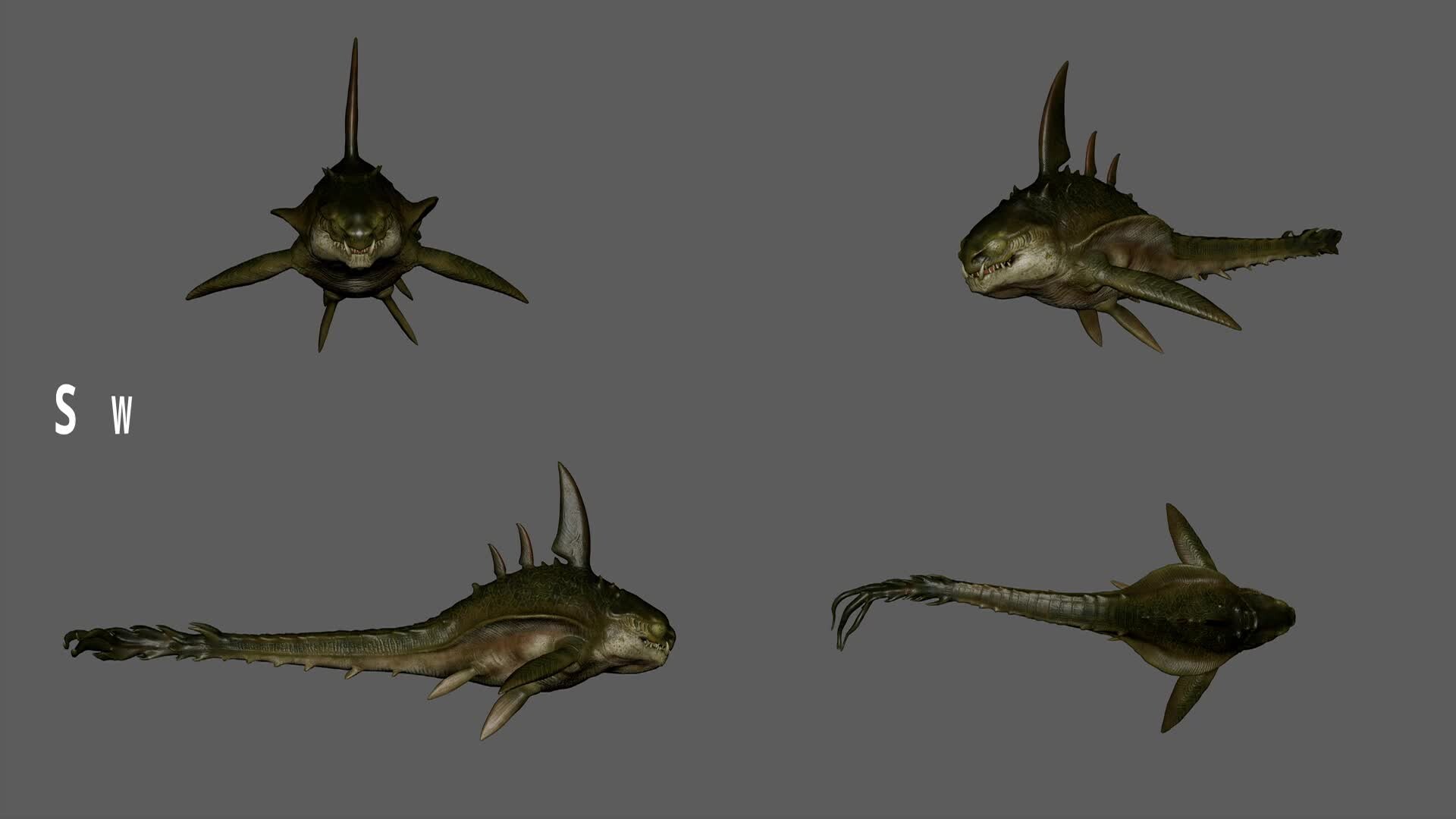 ArtStation - Swimming Sea Creature Animation