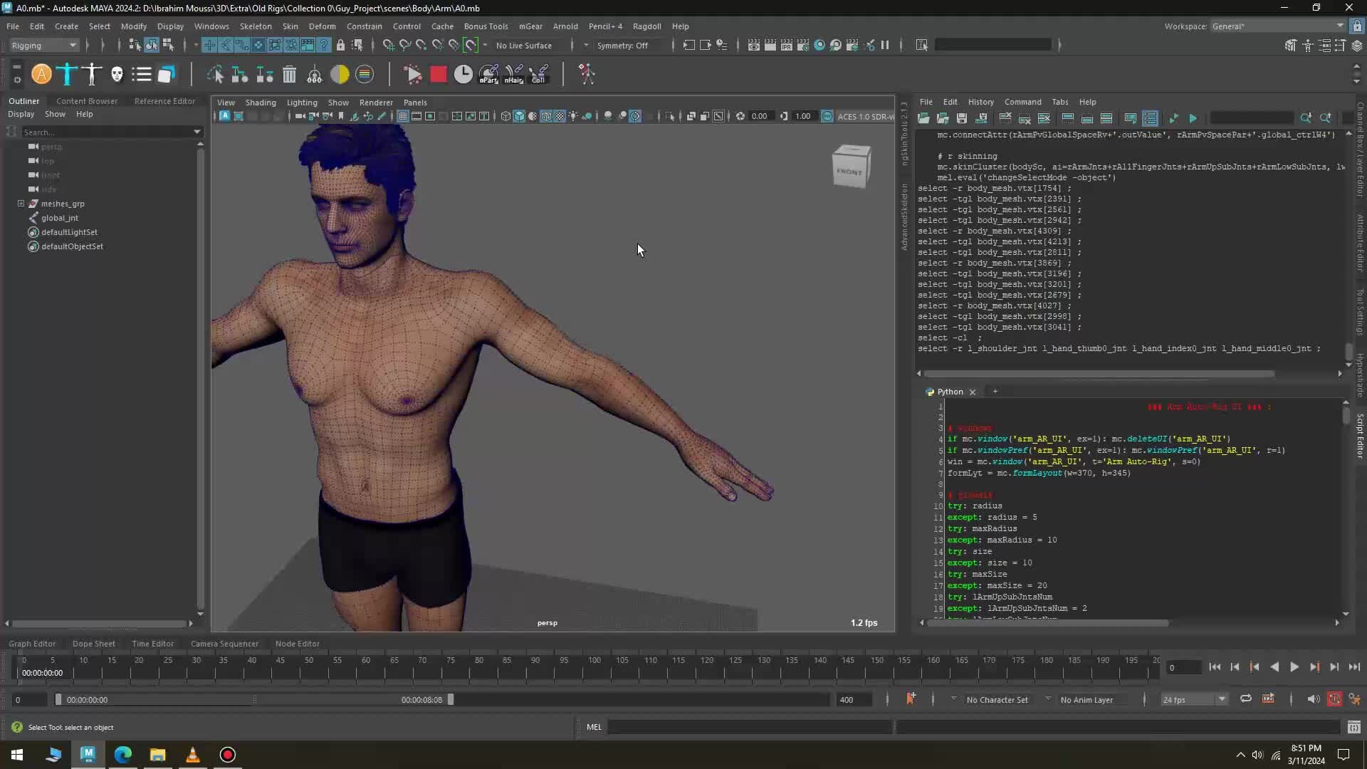 ArtStation - Arm Autorig Python