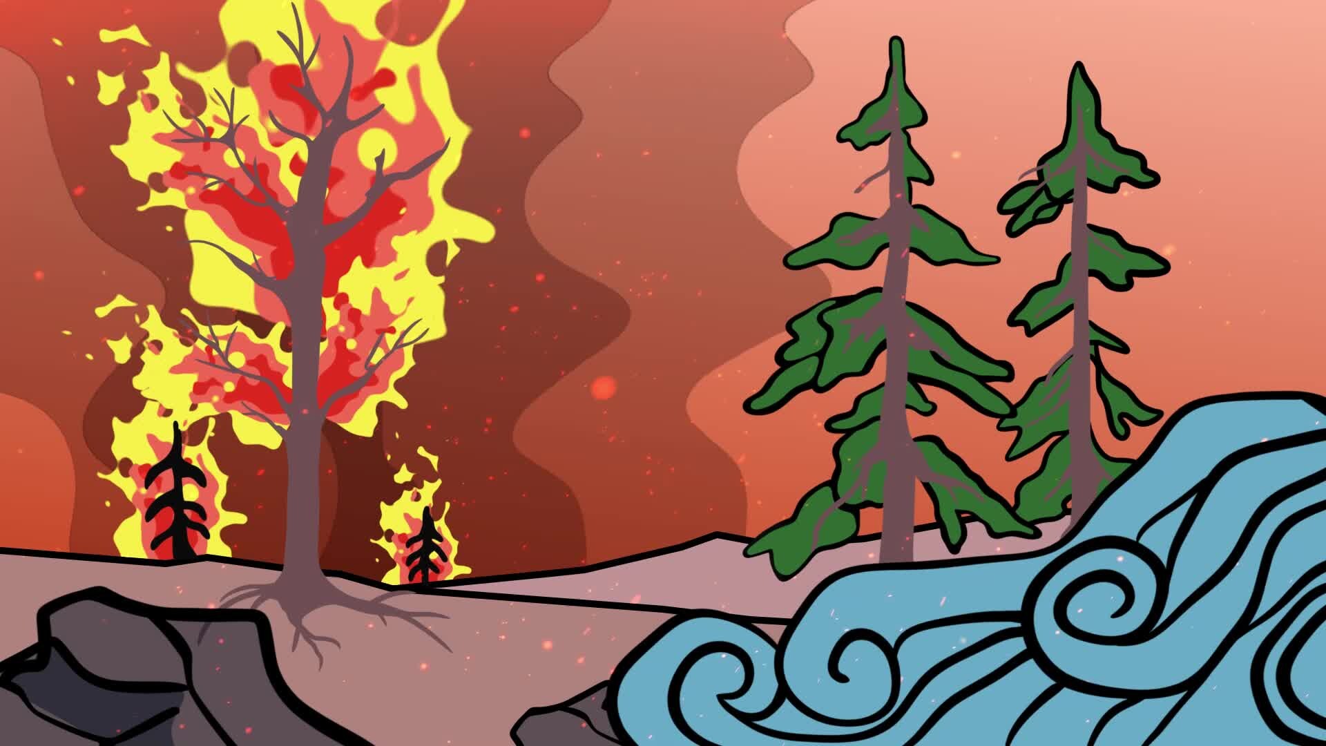 ArtStation - AugYK Mural Project - Changing Winds - Animation