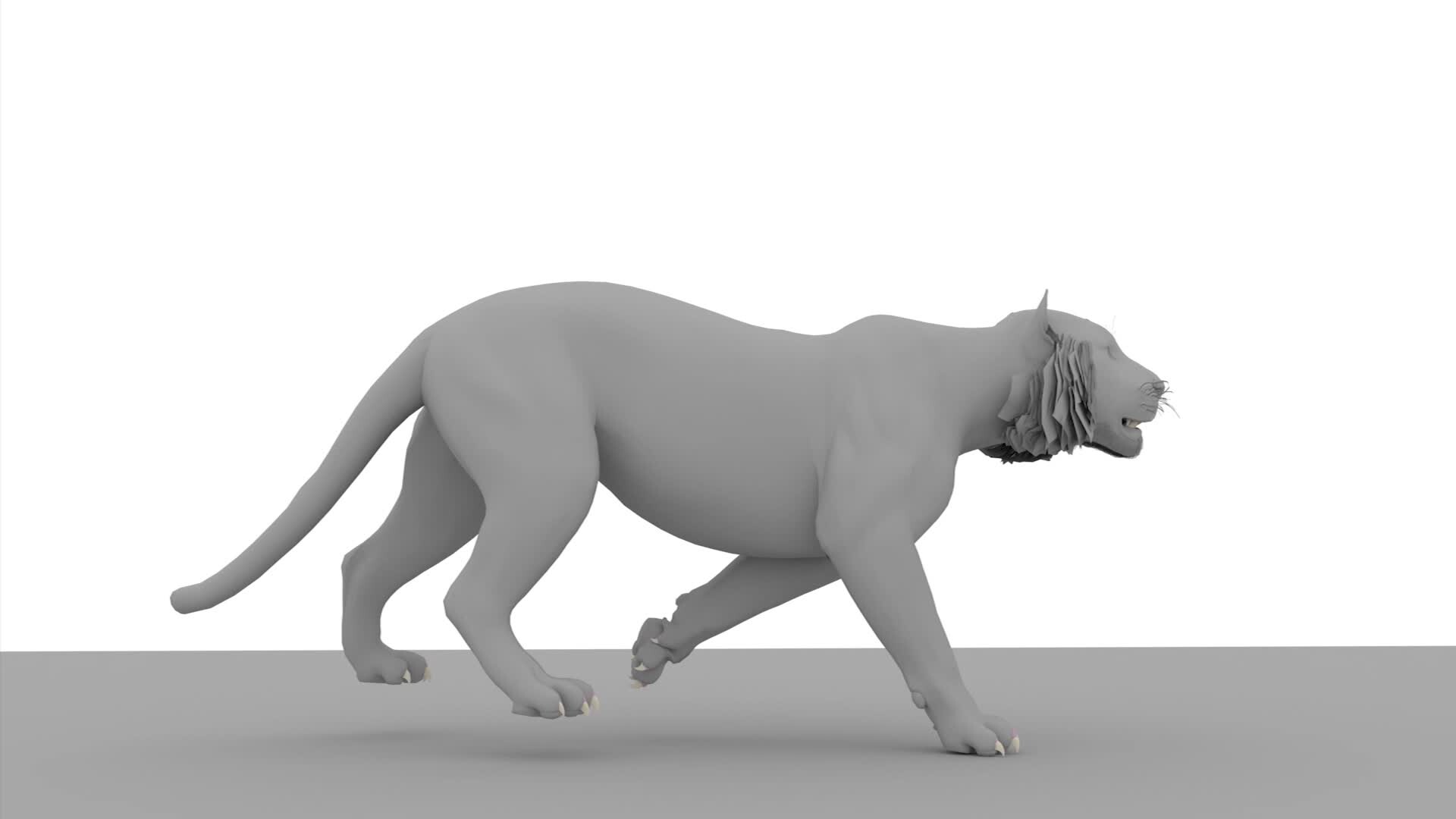 ArtStation - Tiger Run Animation