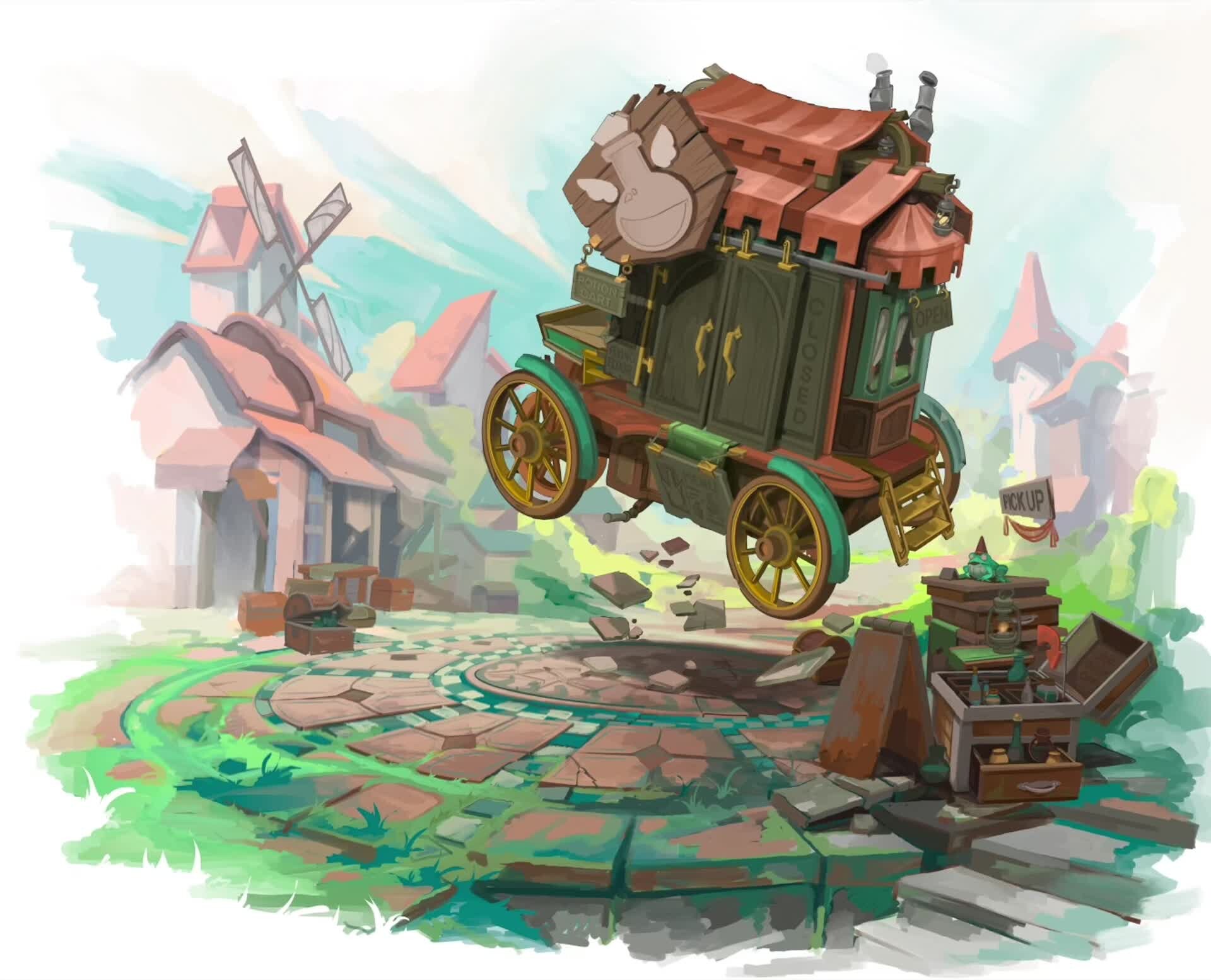 ArtStation - Mobile Potion Cart