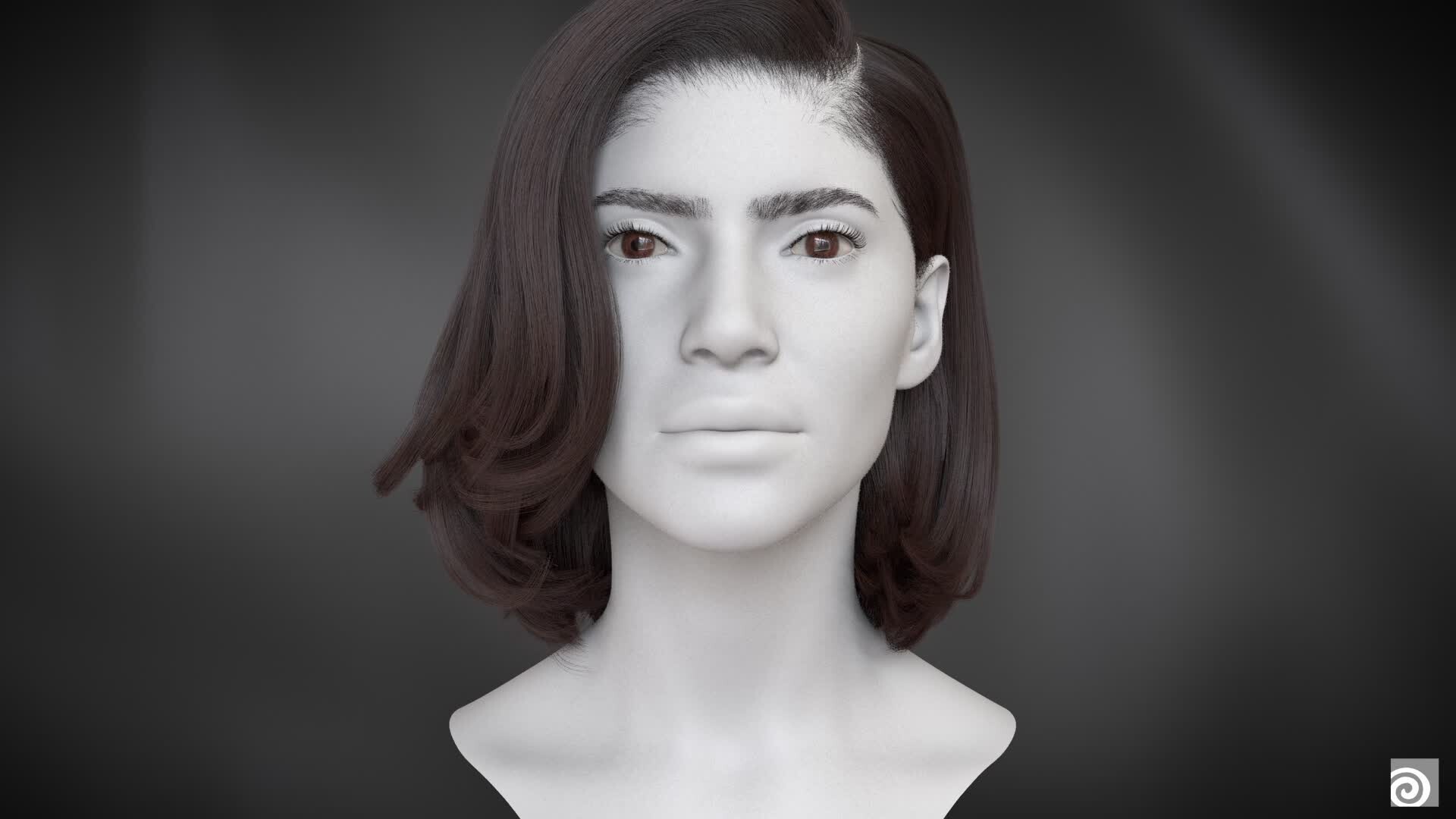 ArtStation - Female Hair with Houdini Fur