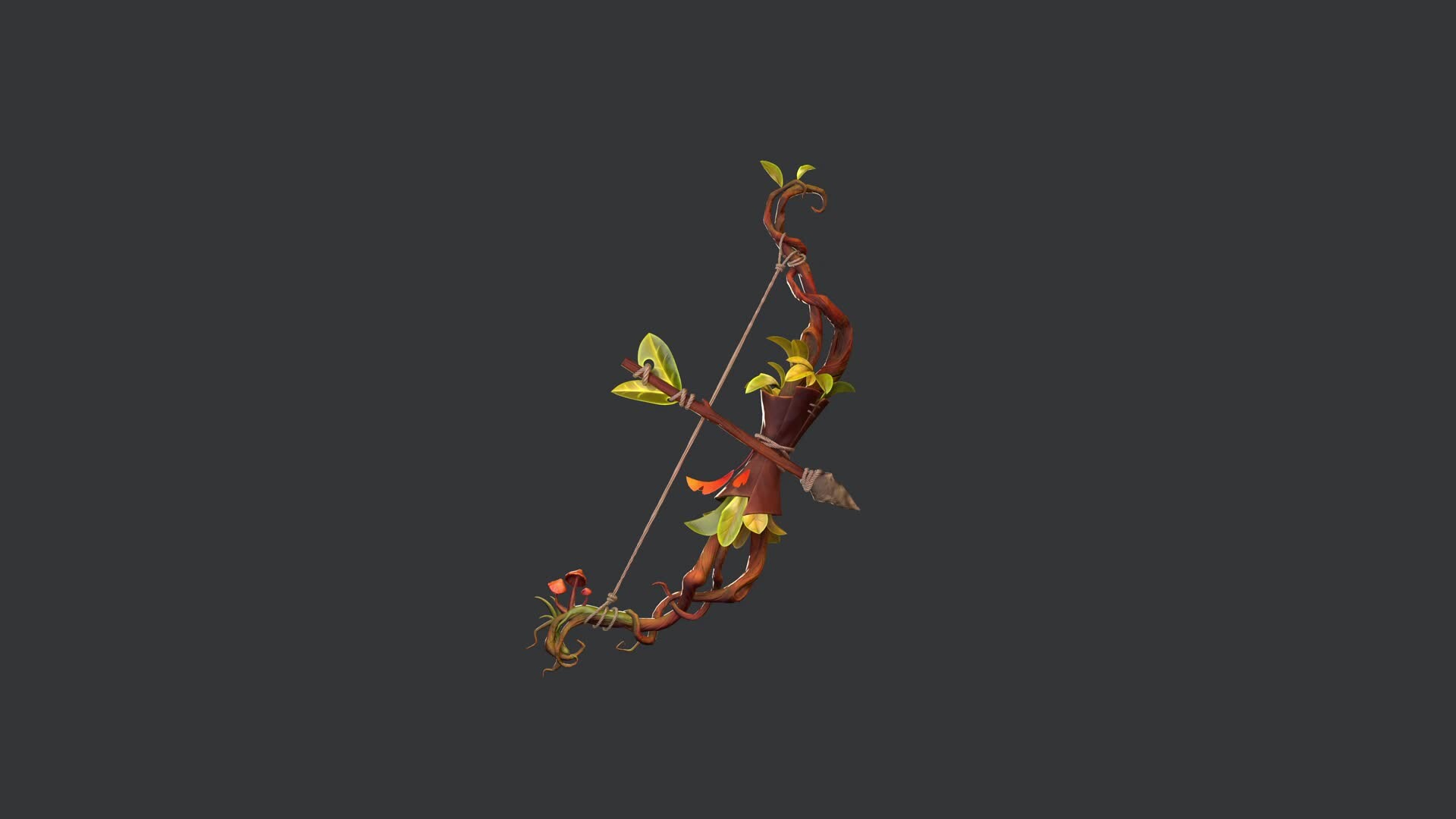 ArtStation - Stylized Weapon - Wooden Bow - Earth Weapon Set