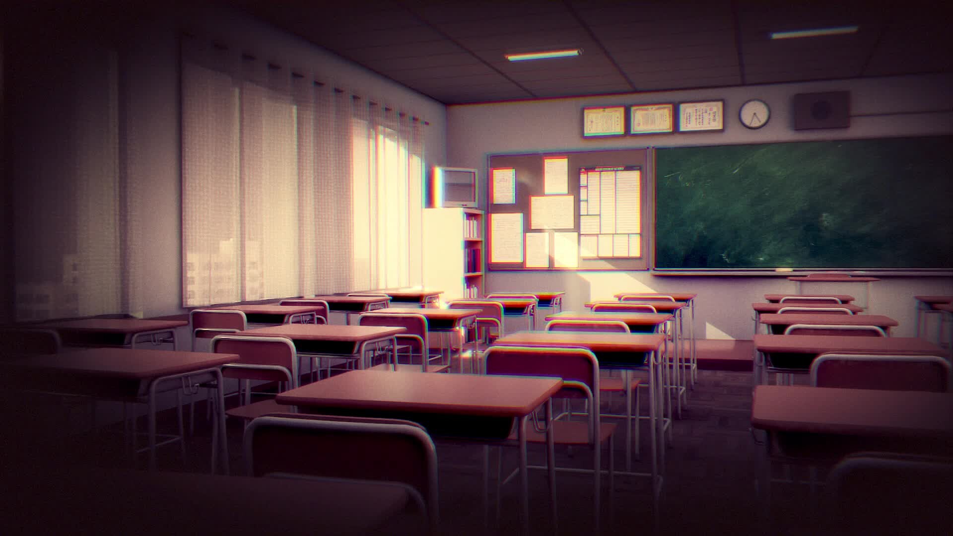 ArtStation - Japanese Classroom Scene