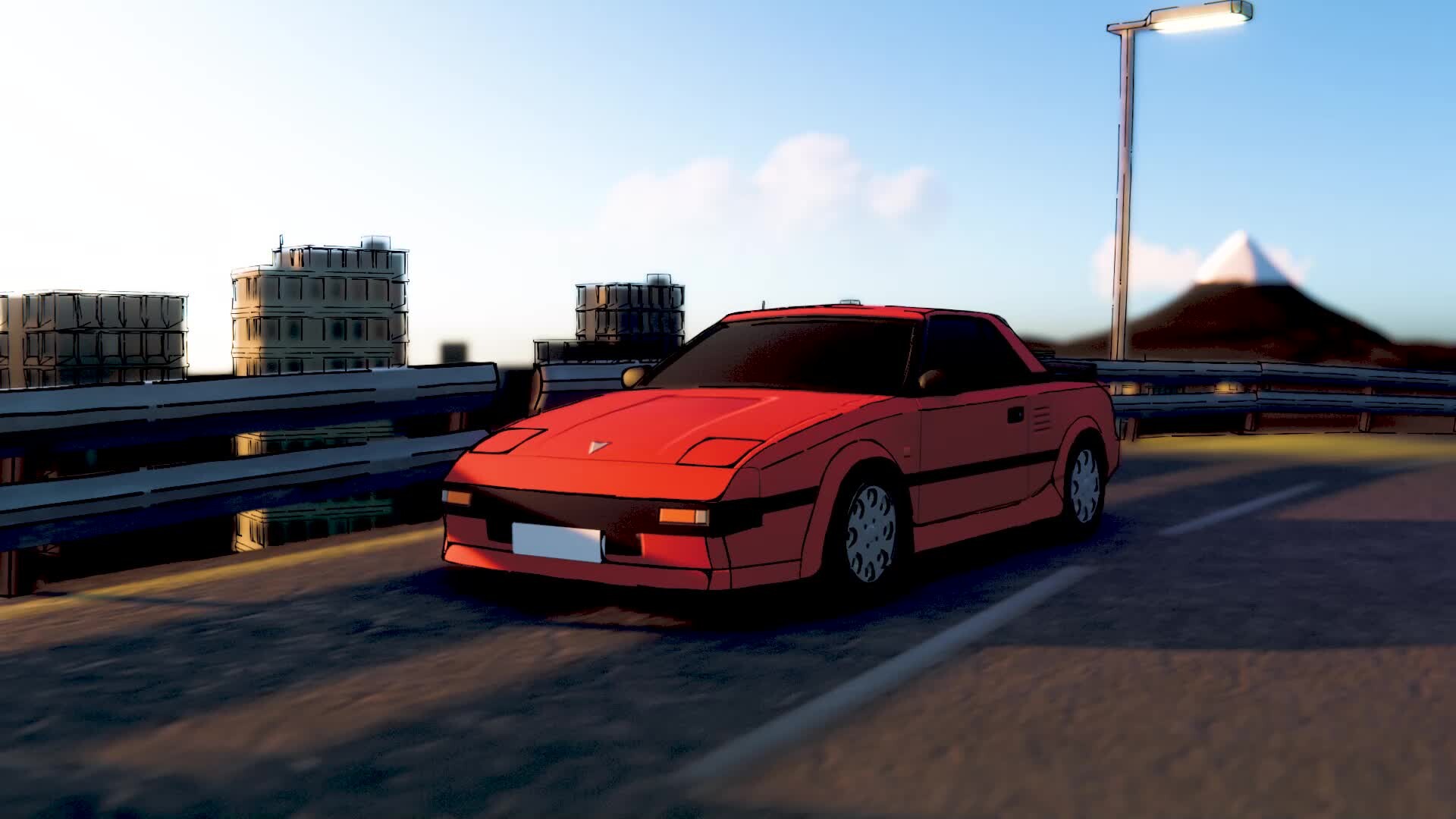 ArtStation - Toyota MR2 Animation