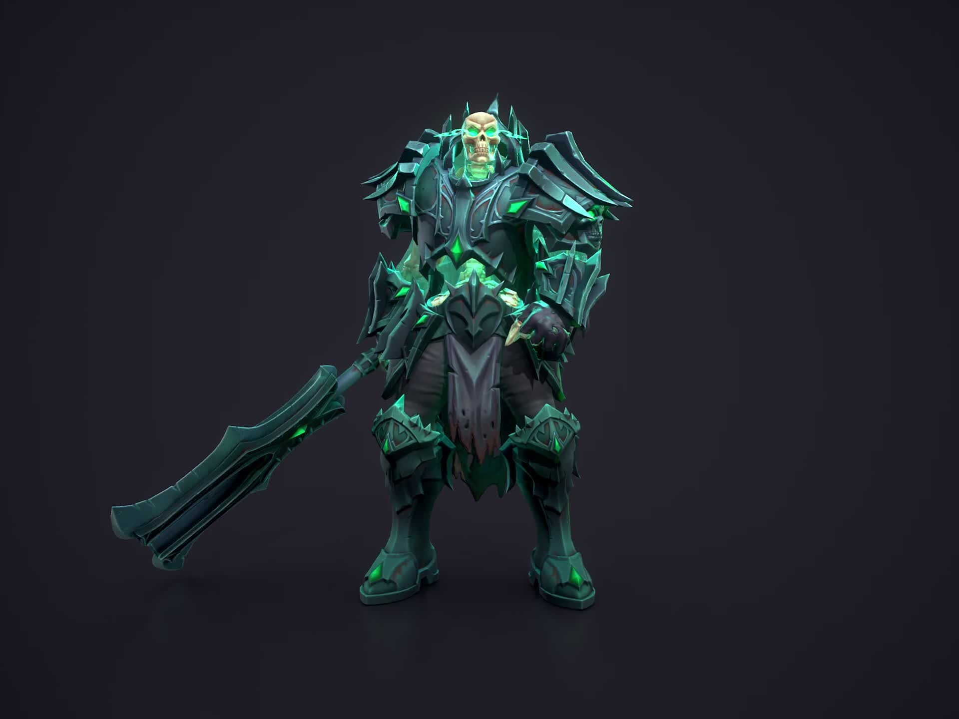 ArtStation - Rendrath - Lich Knight - MinionMasters.