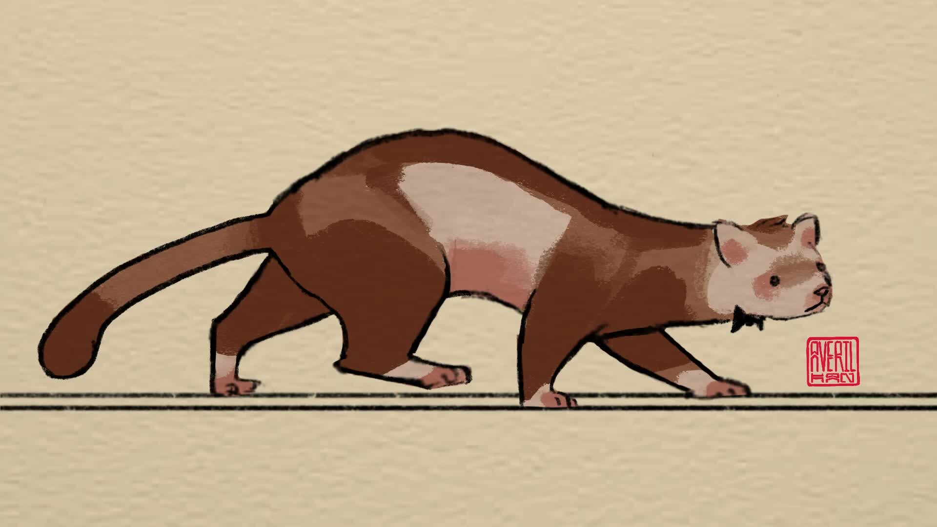 ArtStation - Ferret Walk Cycle
