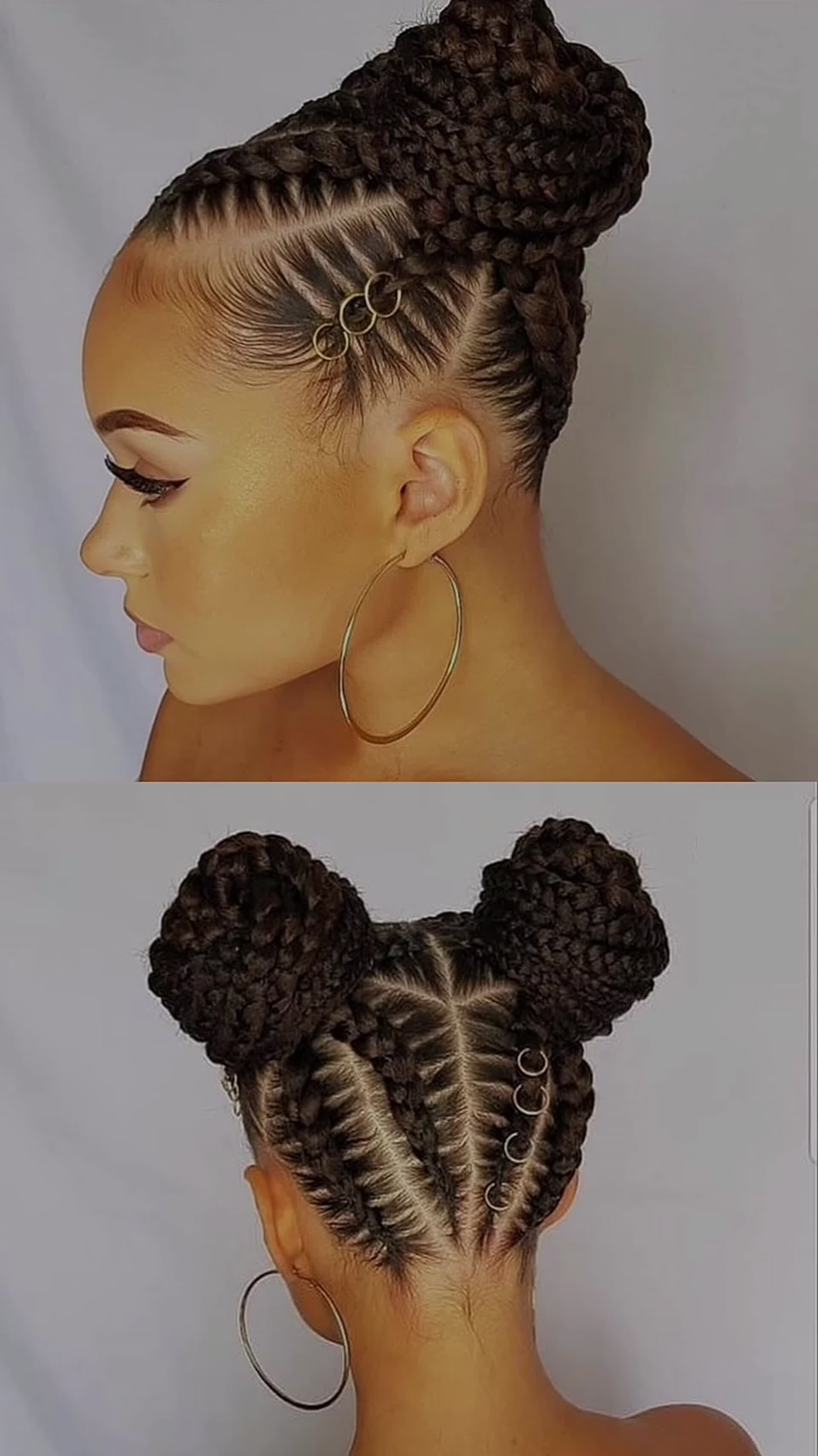 ArtStation - Blender Hair groom (Braid double bun)