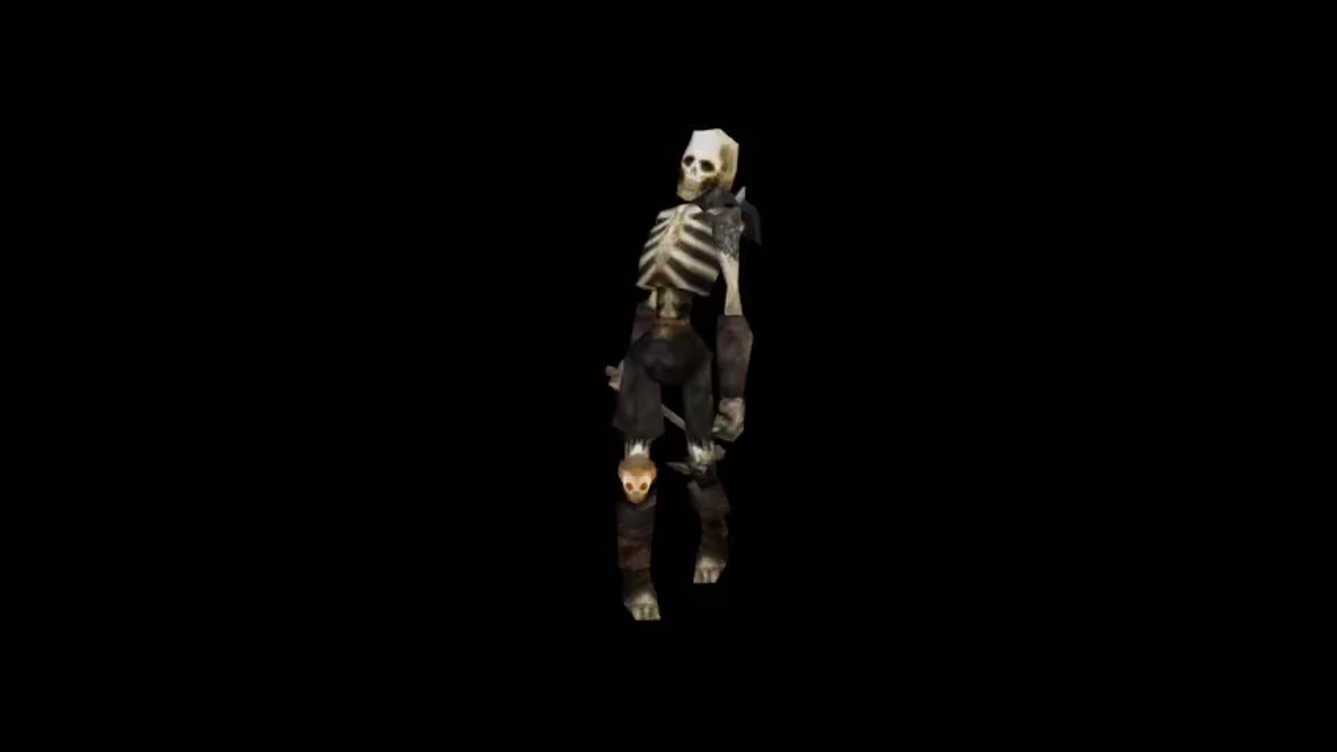ArtStation - PS1 style skeleton