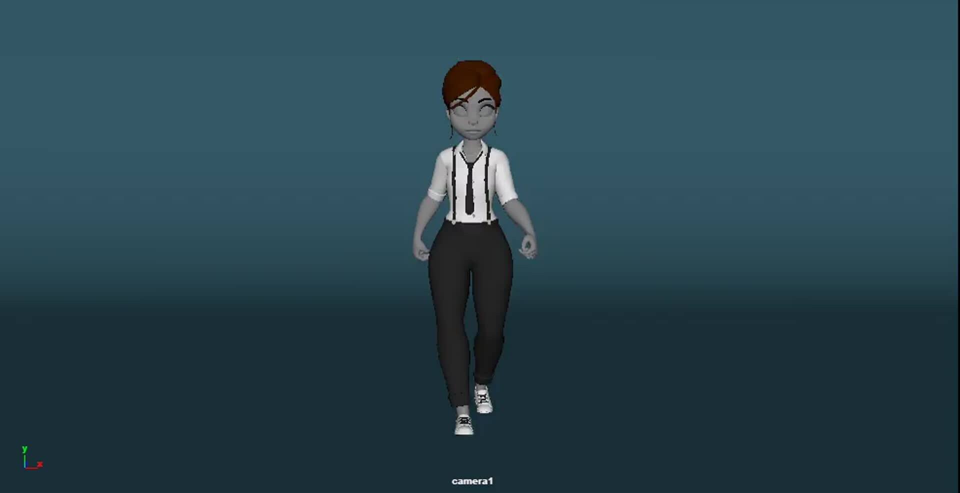 ArtStation - Waitress Walk Cycle Animation