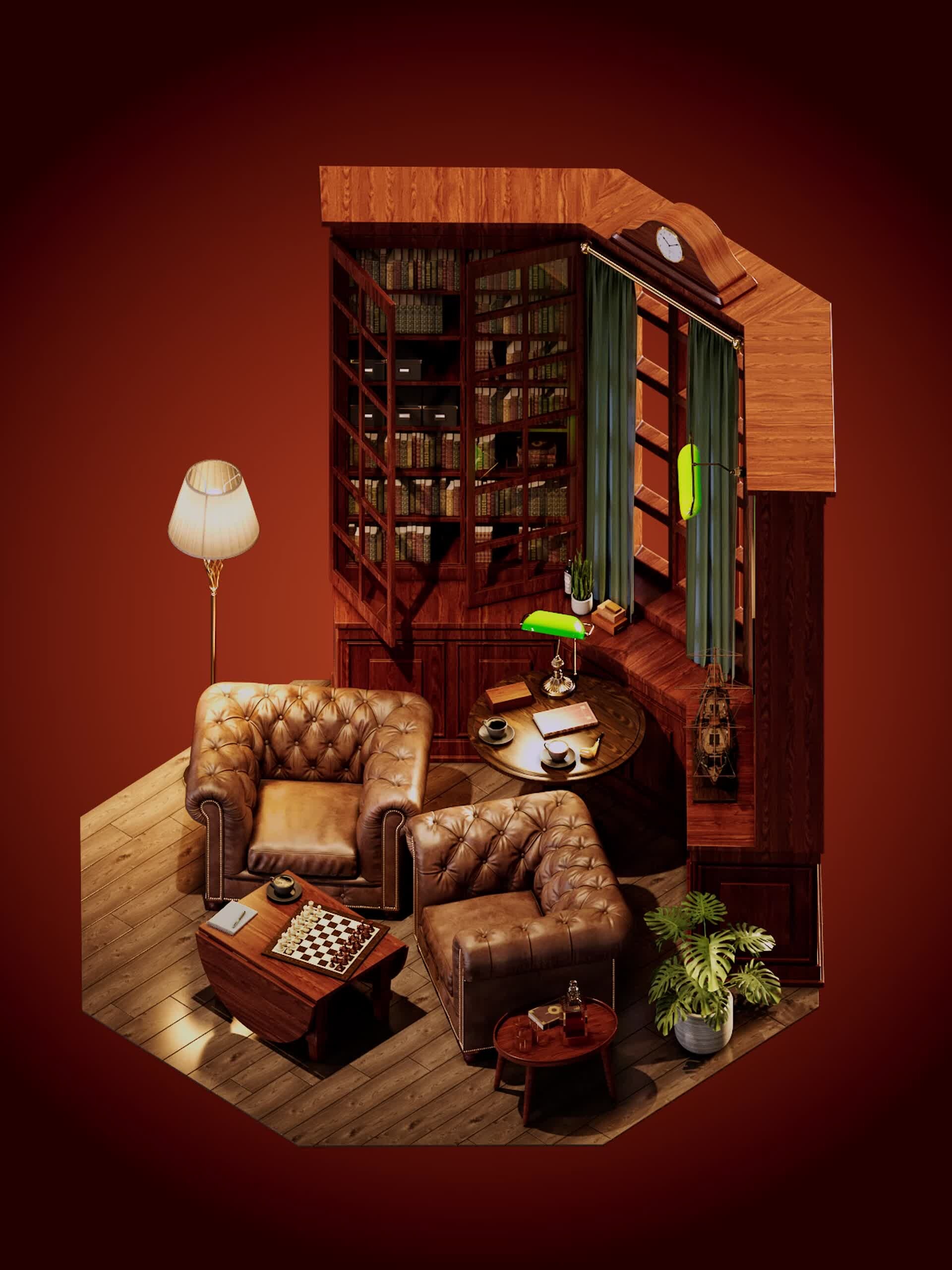 ArtStation - The Gentlemen's room