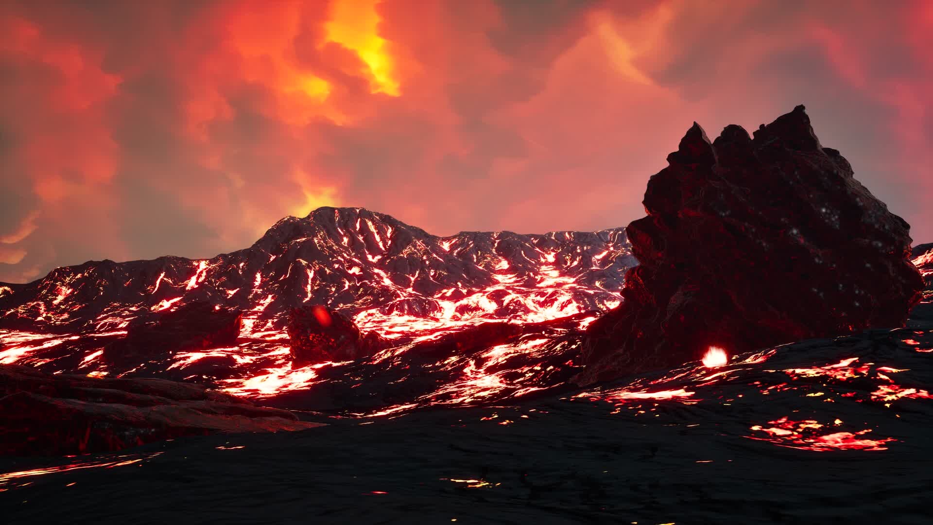 ArtStation - Volcano Demo -- Unreal Engine 5 Shader and VFX practice