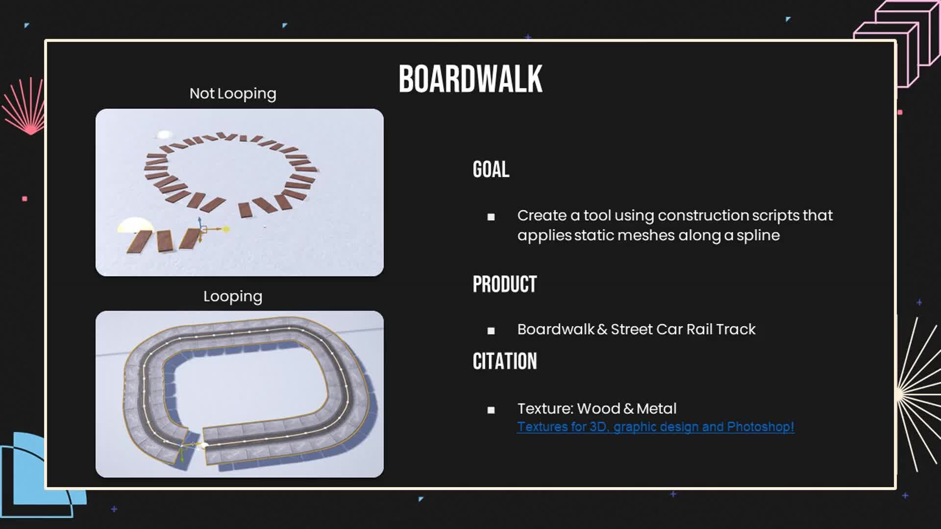 ArtStation - UE Construction Script - Boardwalk, CarTrack