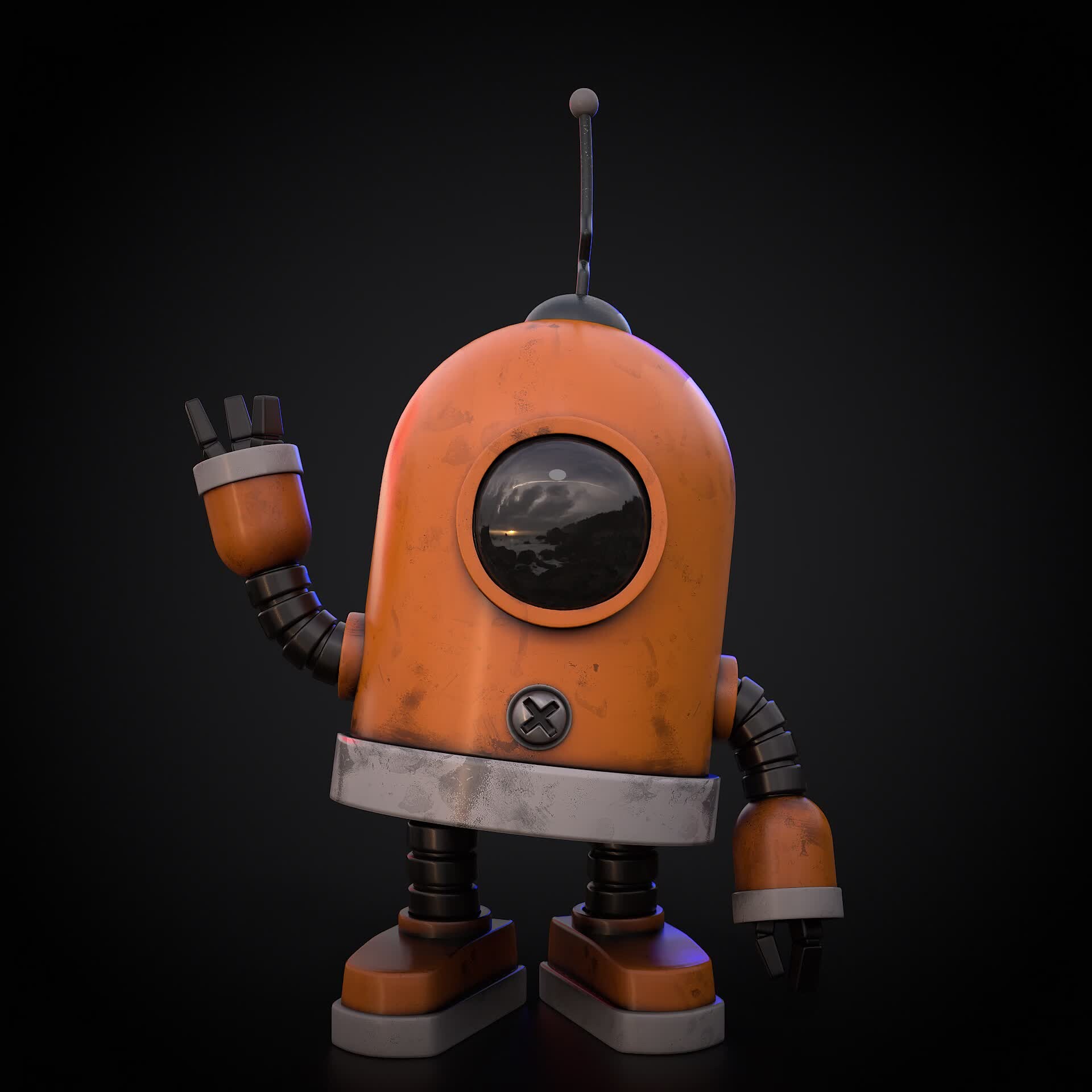 ArtStation - Maxon G0 Bot (Game Ready Concept Model)