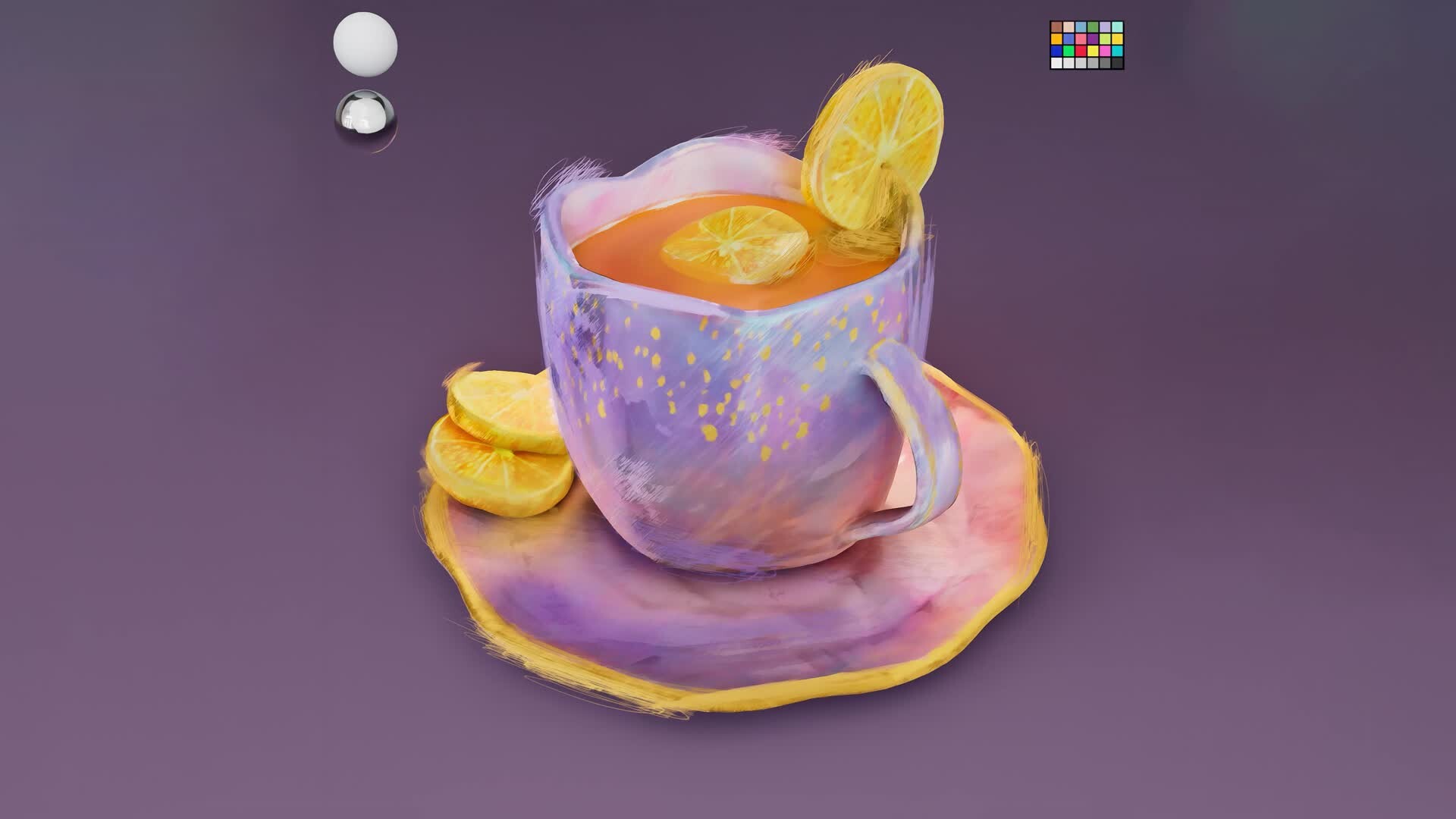 ArtStation - Handpainted Cup