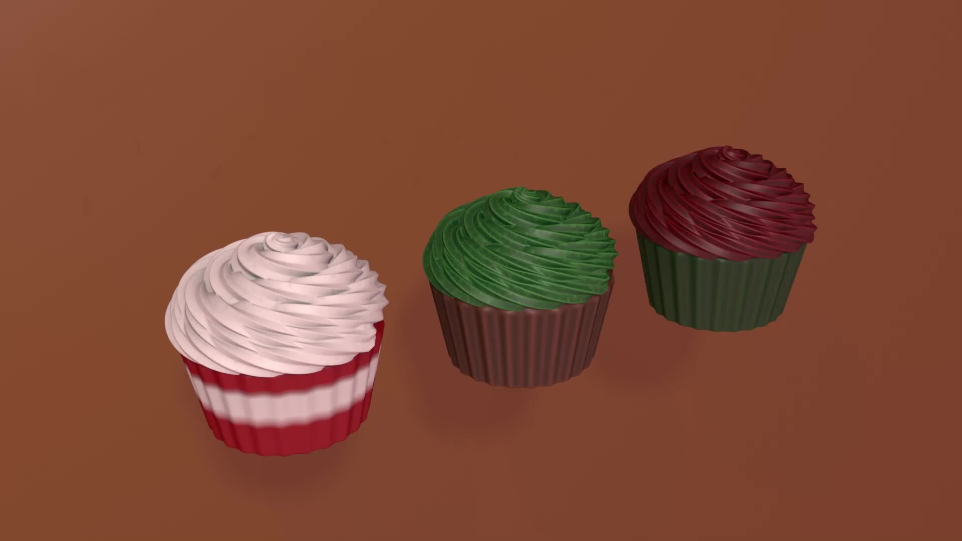 ArtStation - Houdini Christmas Cupcakes (2021)