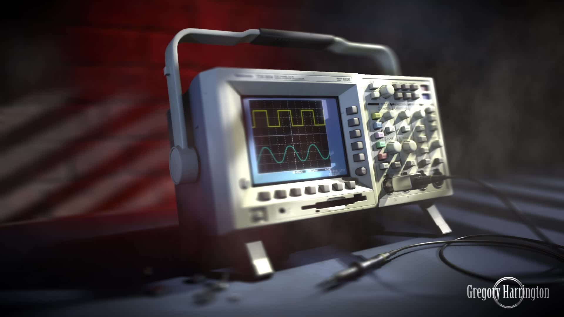 ArtStation - Oscilloscope - Tektronix TDS 3054