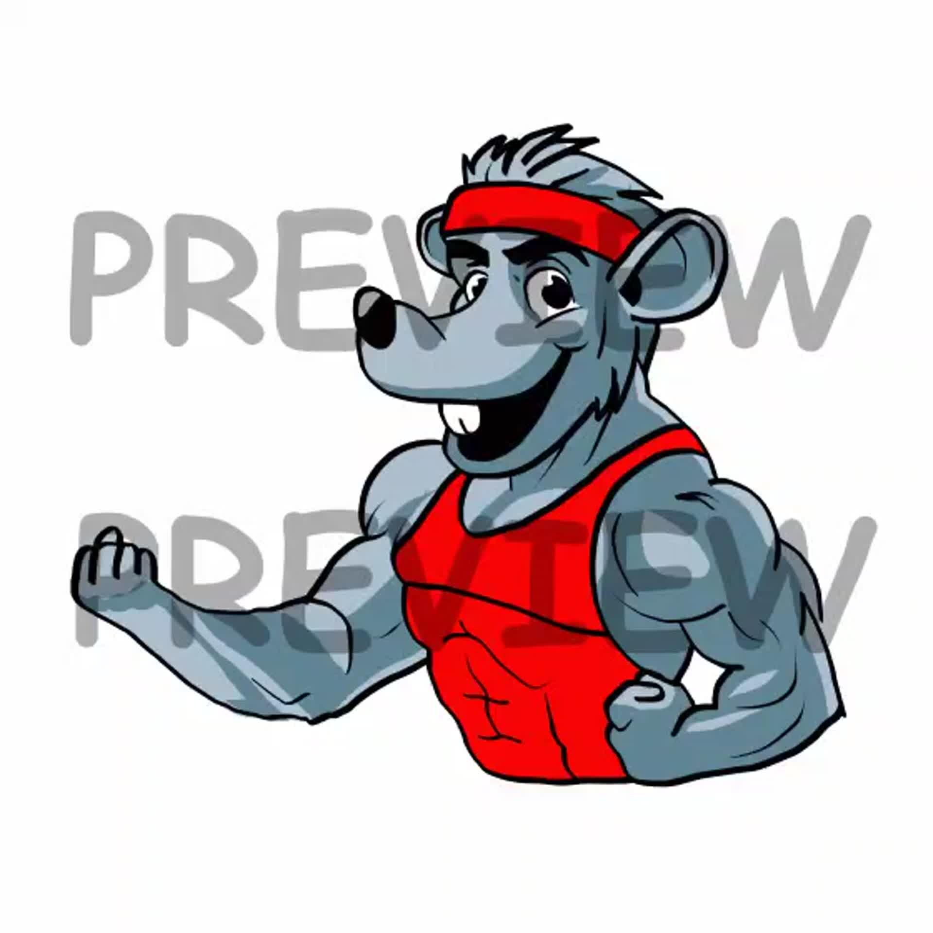 ArtStation - 2D Animated Hype Gym Rat City Emote