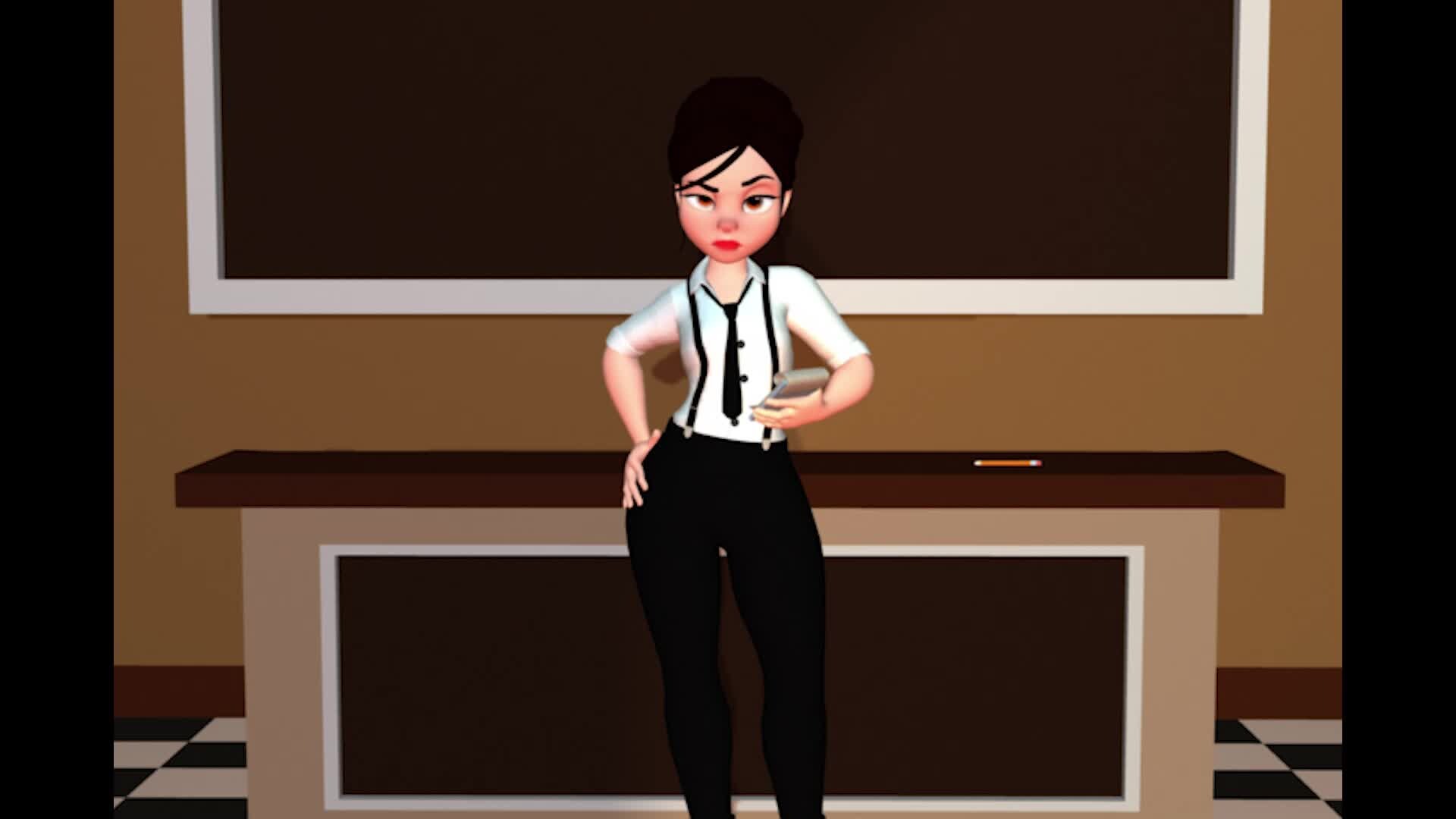 ArtStation - Tired Waitress: 3D Animation