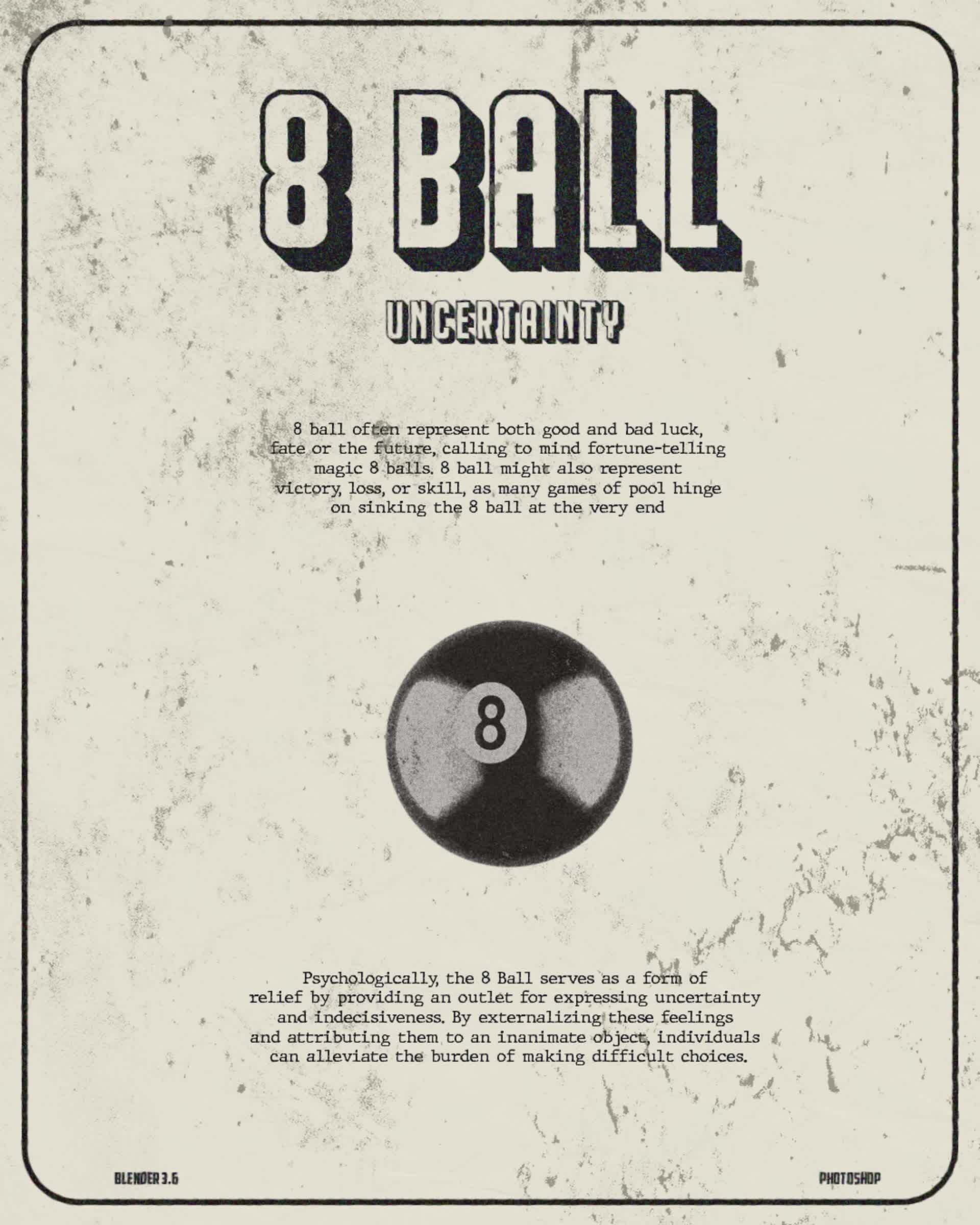 ArtStation - 8 BALL UNCERTAINTY | ANIMATED POSTER | VINTAGE