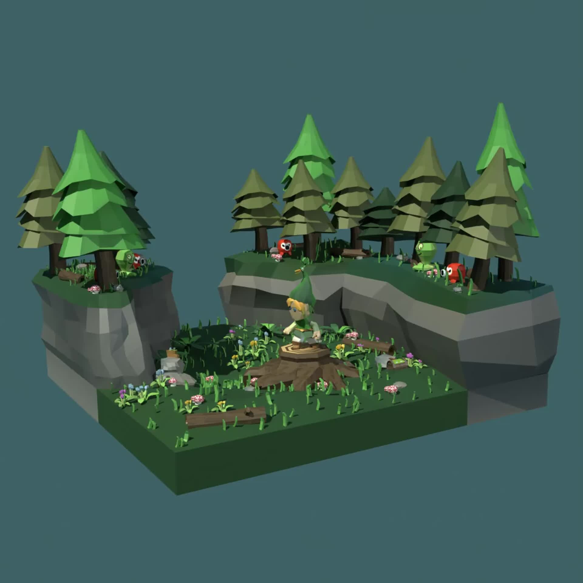 ArtStation - Minish Woods - TLOZ Minish Cap