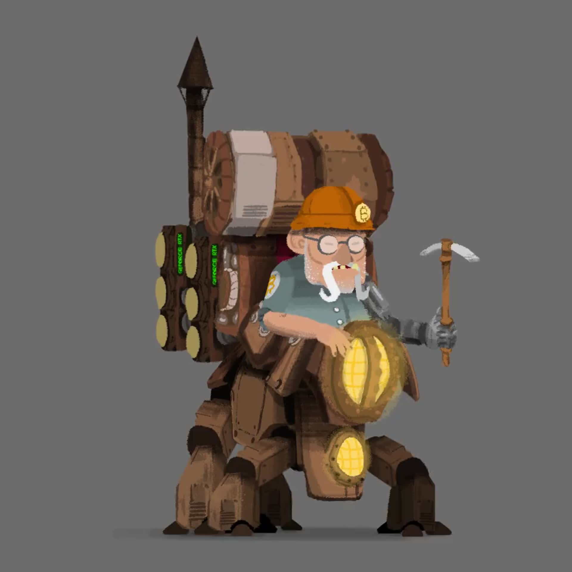 ArtStation - old worker