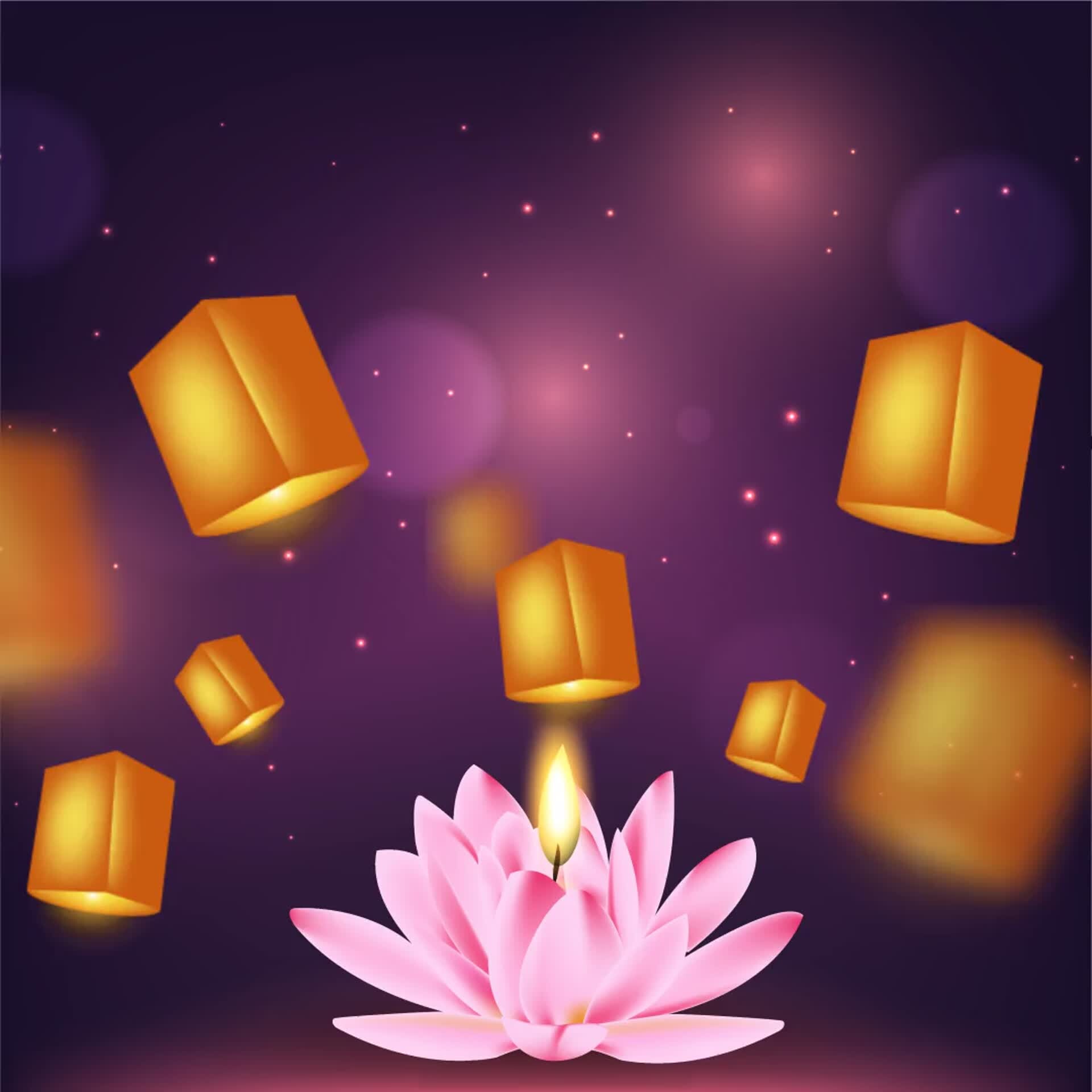 ArtStation - Social Media Content Creation (Wesak Day Animation)