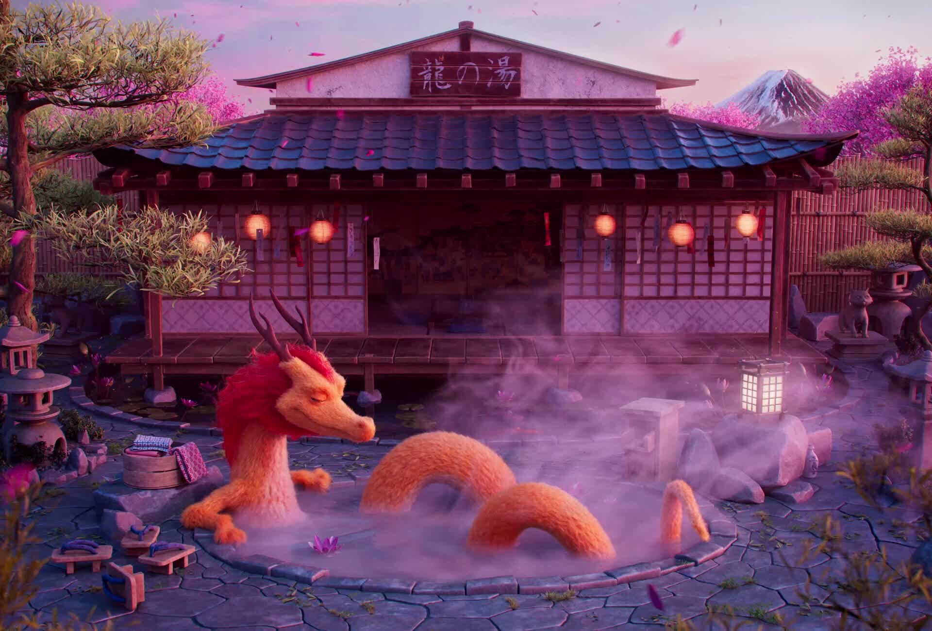 ArtStation - Dragon Hot Spring