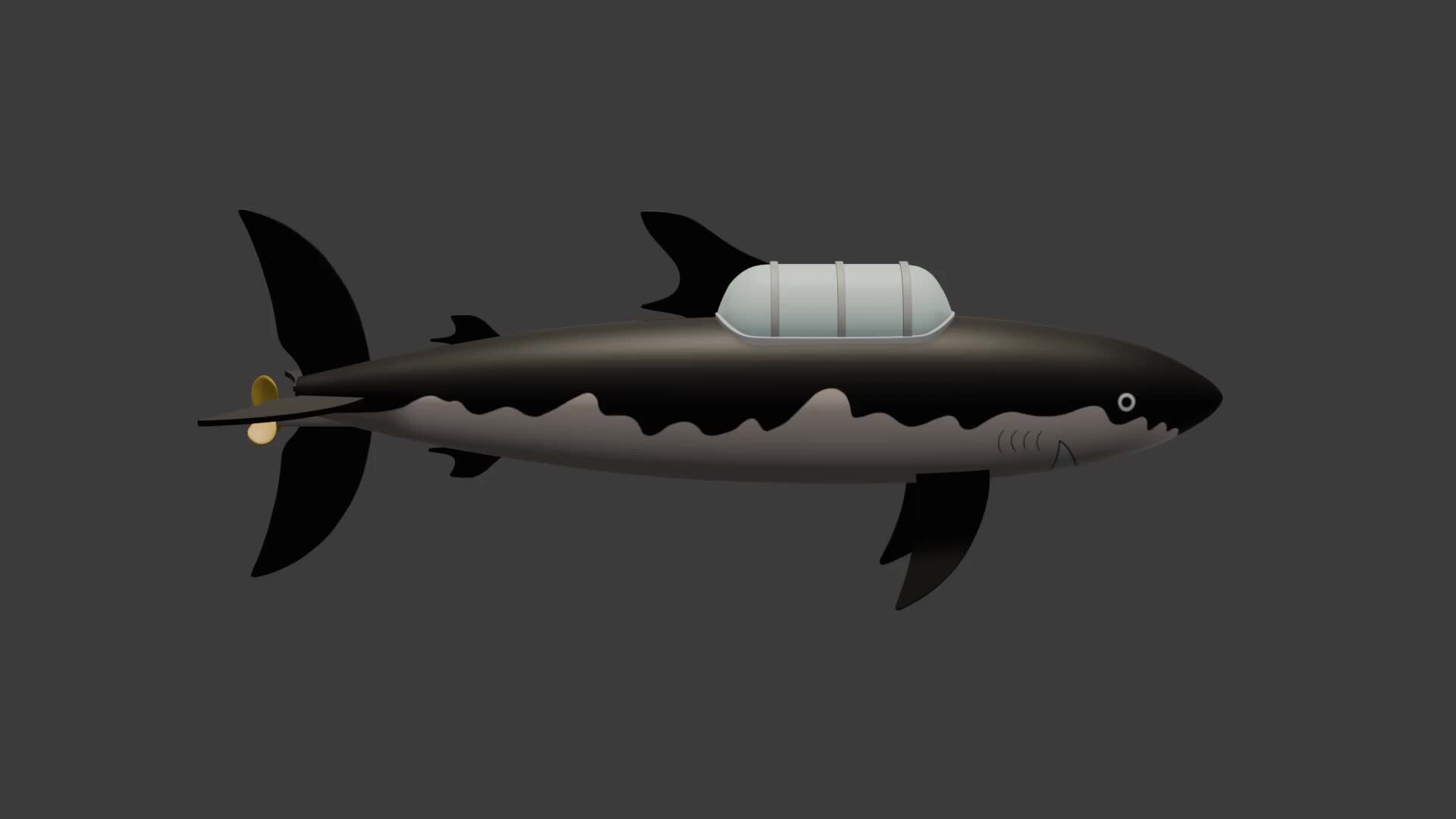 ArtStation - Tintin Shark Sub