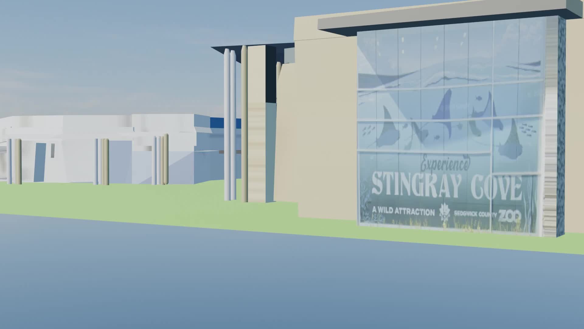 ArtStation - Module 10 zoo entrance Render