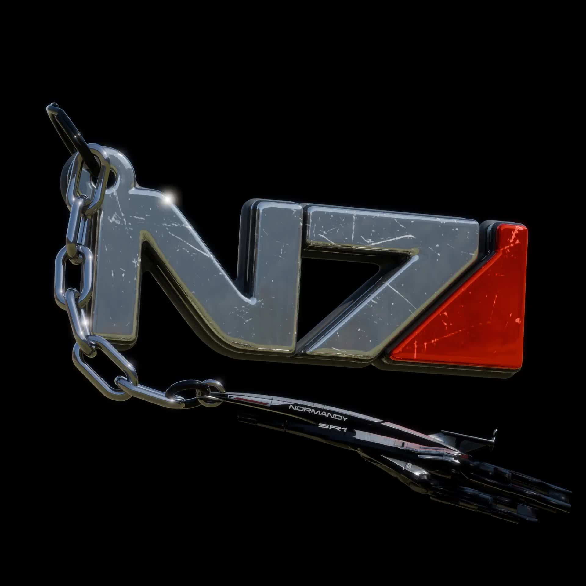 ArtStation - Keychain Mass effect