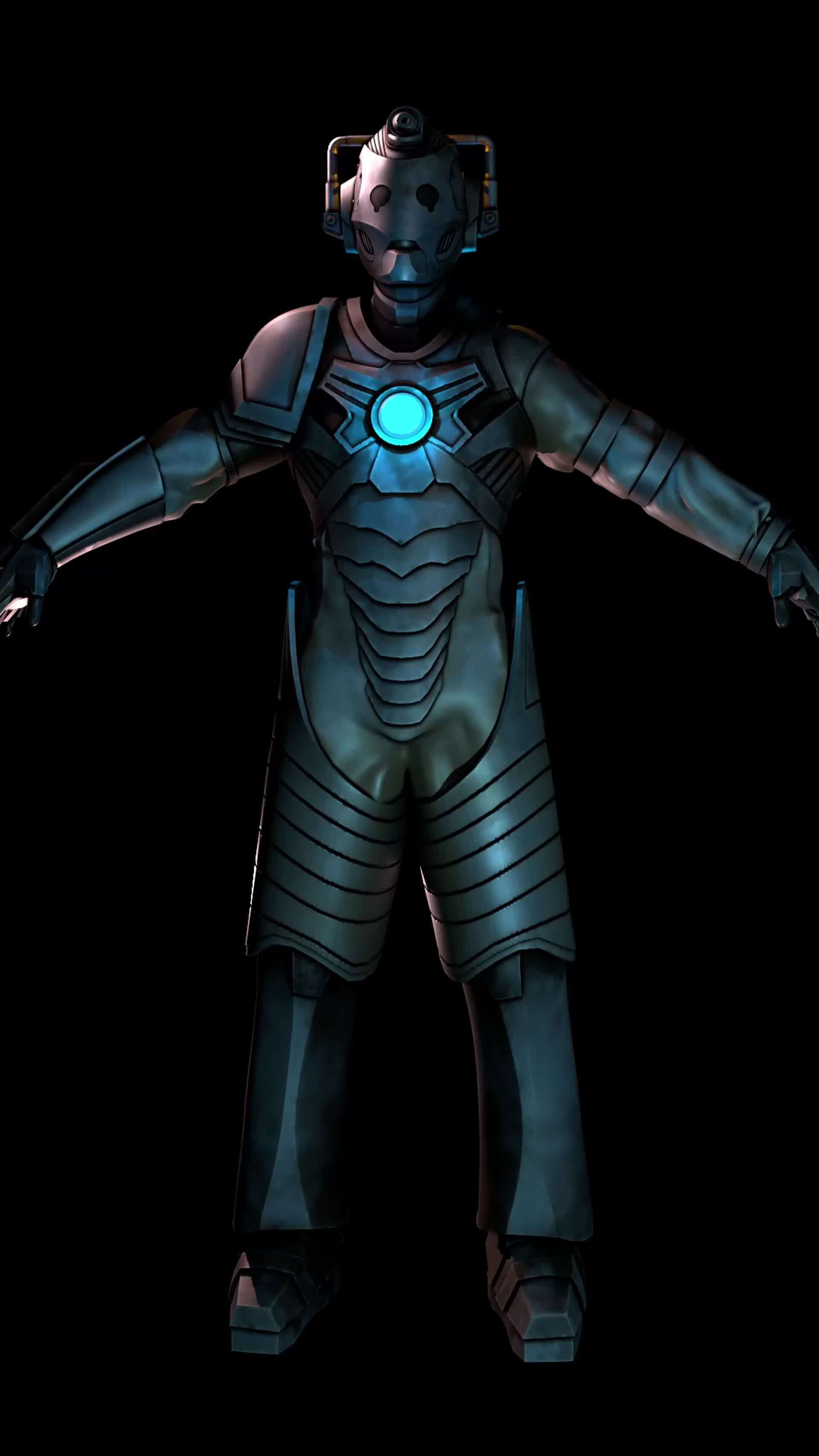 ArtStation - 3D Stylised Cyberman Turntable