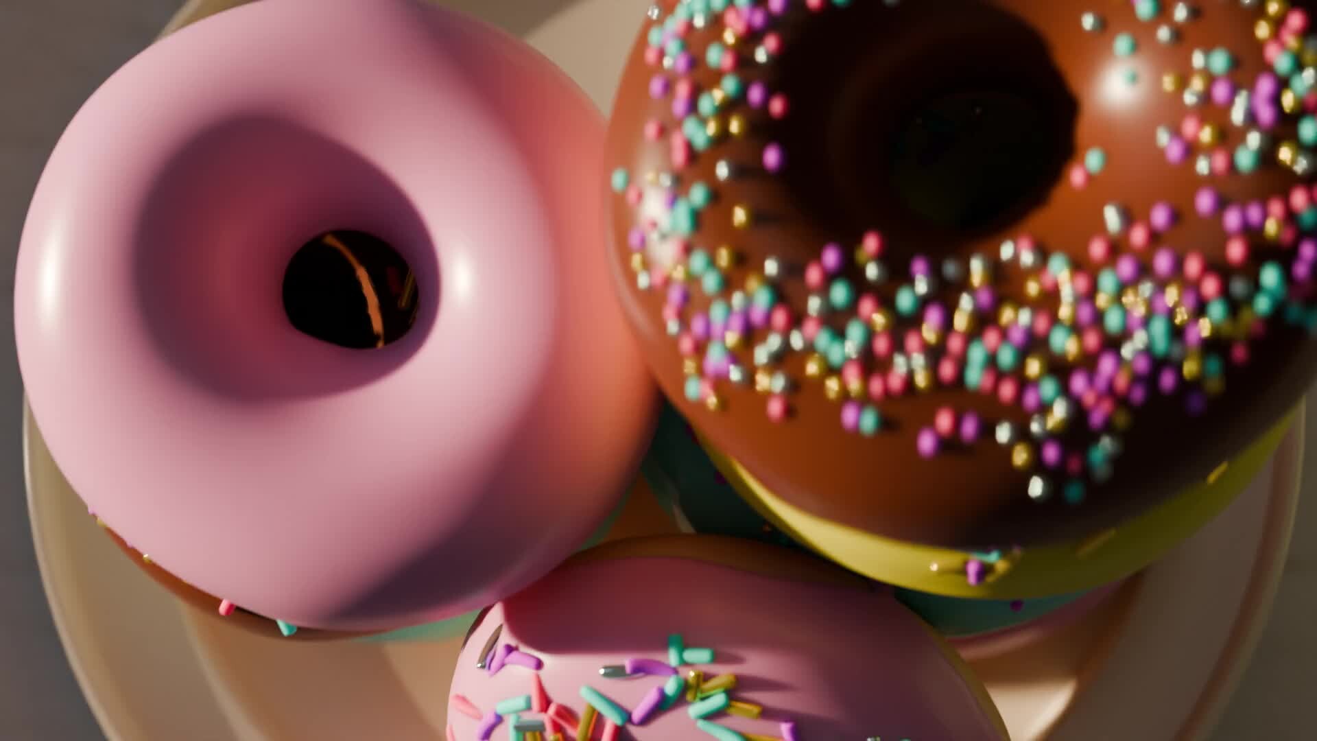 ArtStation - Plate of Donuts (Blender Guru Tutorial)