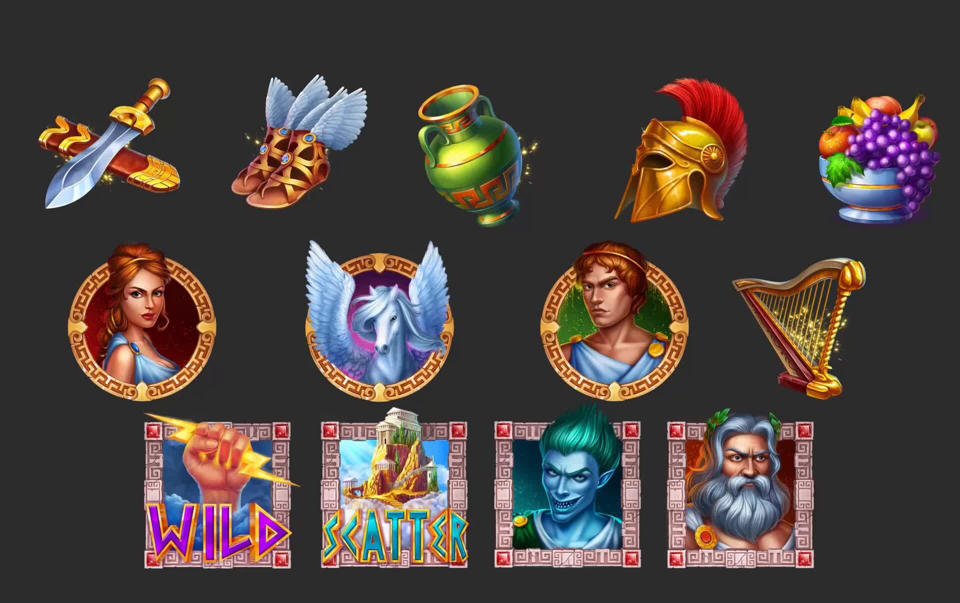 ArtStation - Slot characters animation for the Greek themed online slot