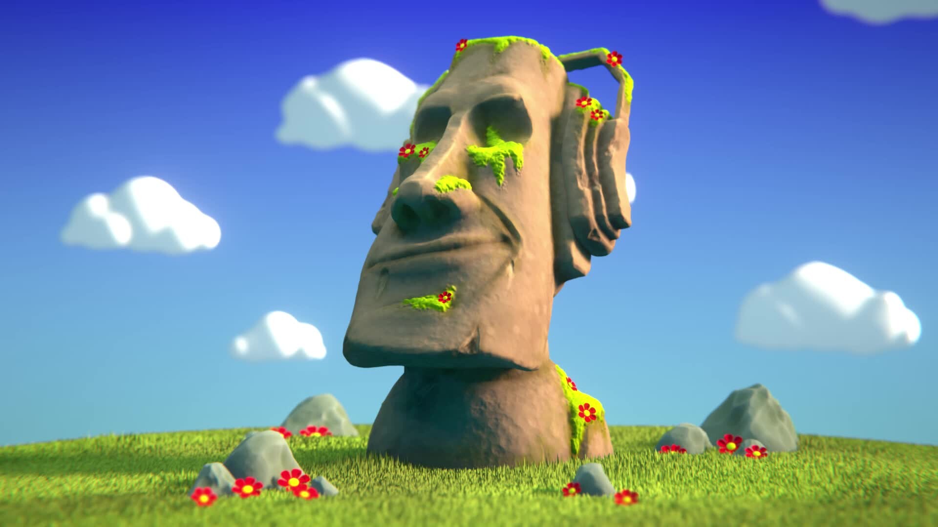 ArtStation - Rock head just chillen.