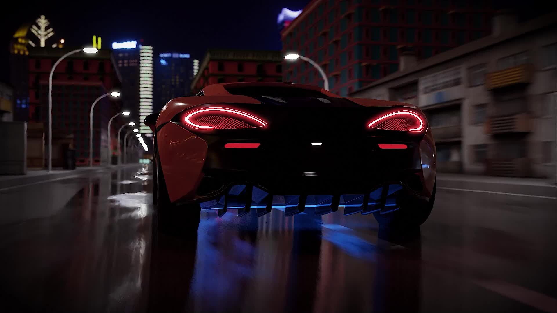 ArtStation - Night city car 3D animation