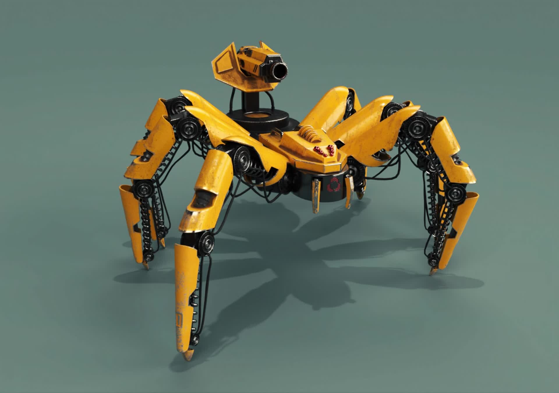ArtStation - Mechanical Spider Walk Cycle Animation