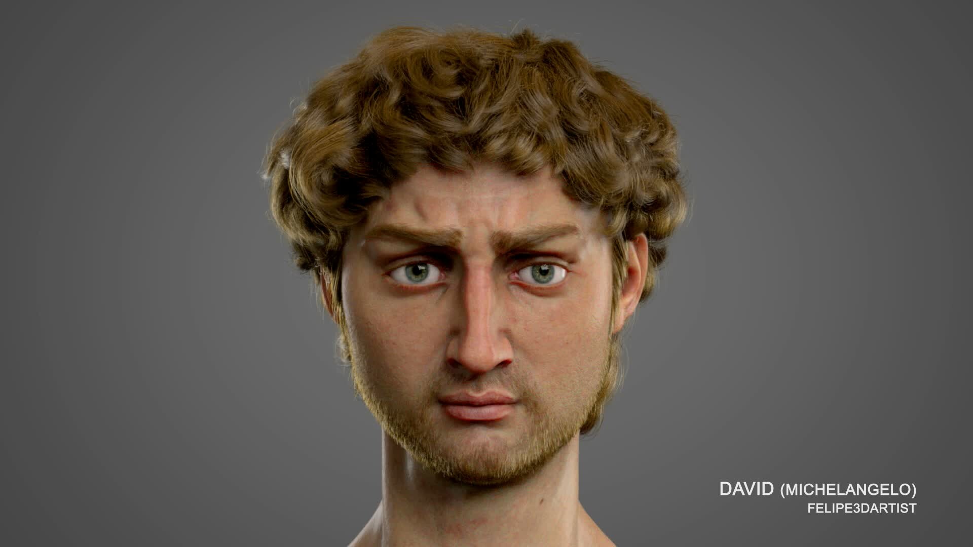 ArtStation - David (Michelangelo) - Groom and LookDev practice