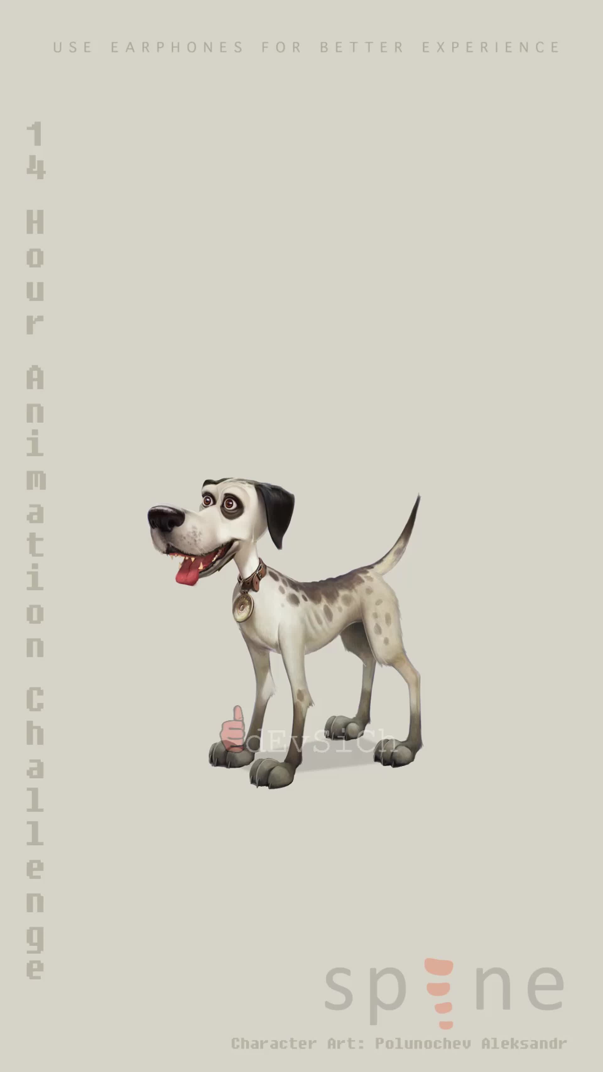 ArtStation - Spine 2D Dog Animation