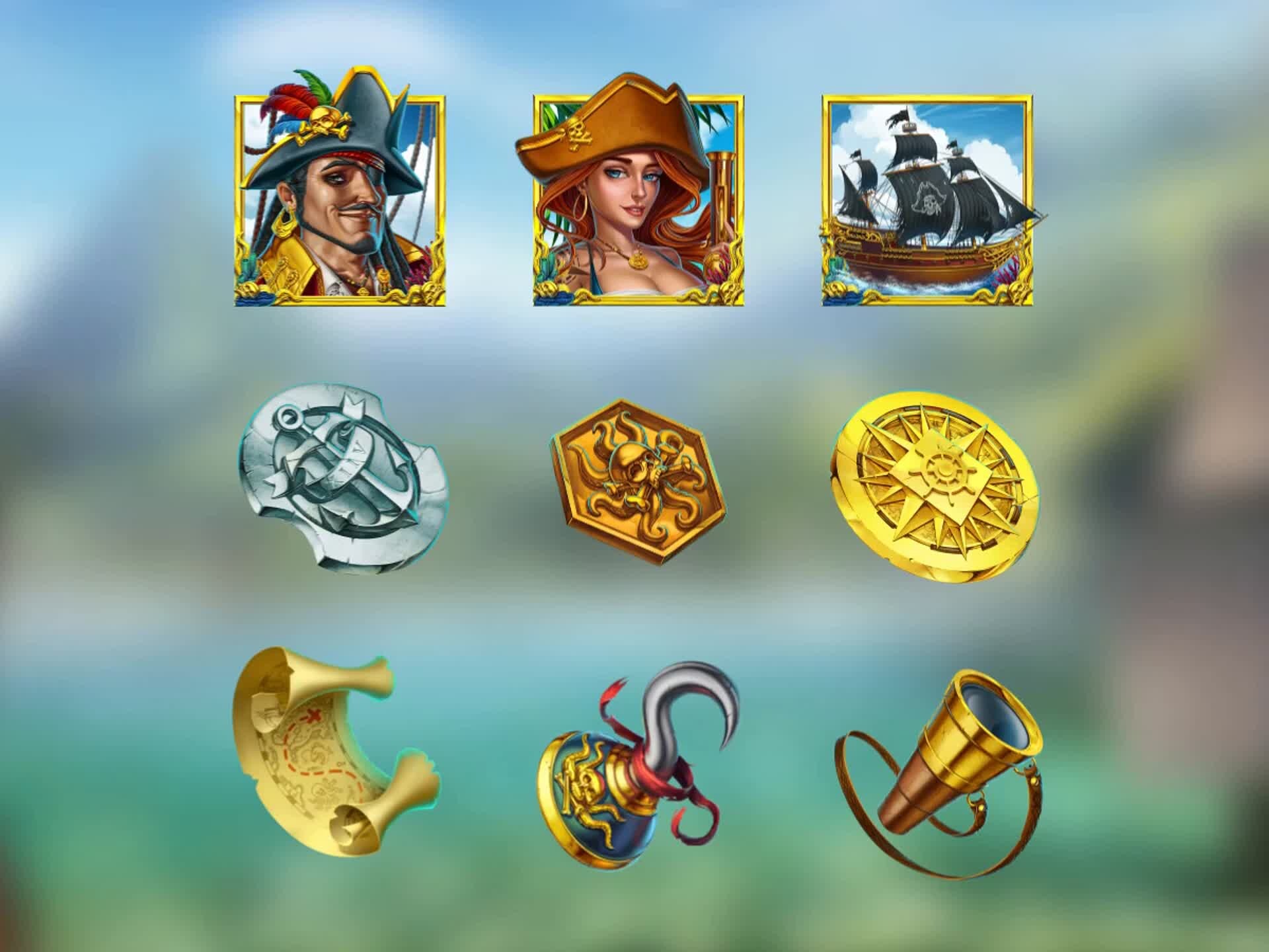 ArtStation - Set of slot symbols on the animation - Pirates themed ...