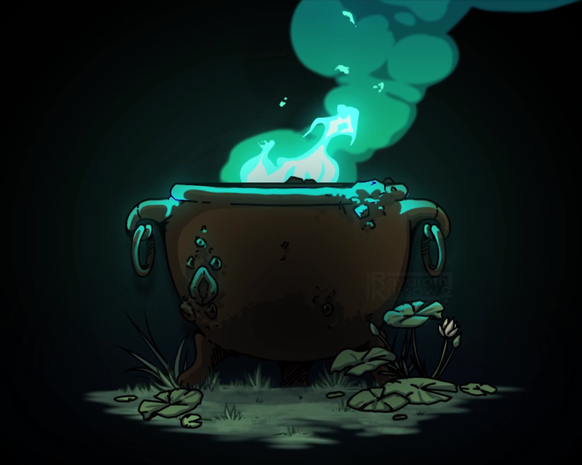 ArtStation - Riverside Cauldron | 2DFX Experiment