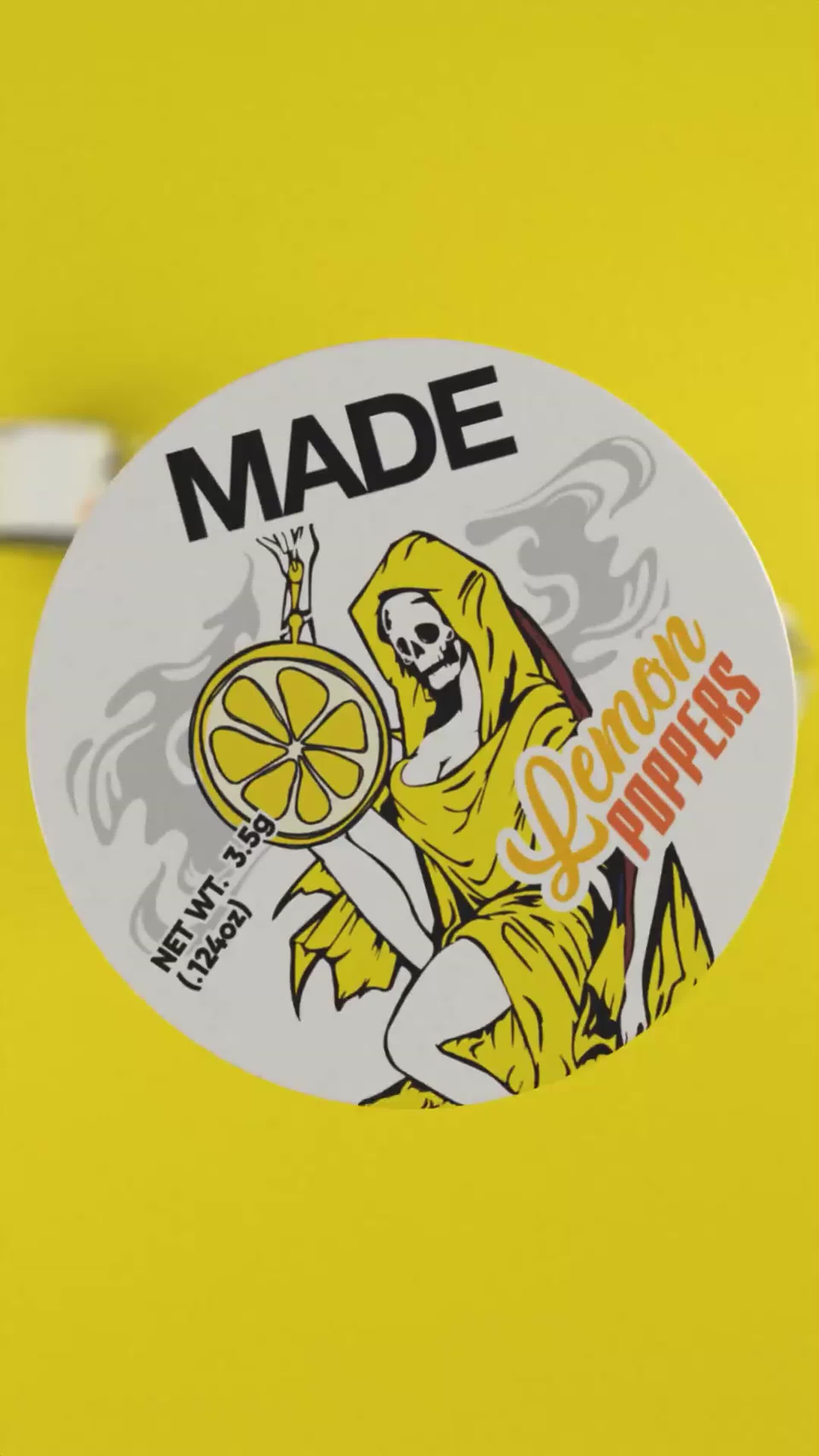 ArtStation - 3D Animation Of A Branded Jar Flavor "Lemon Poppers"