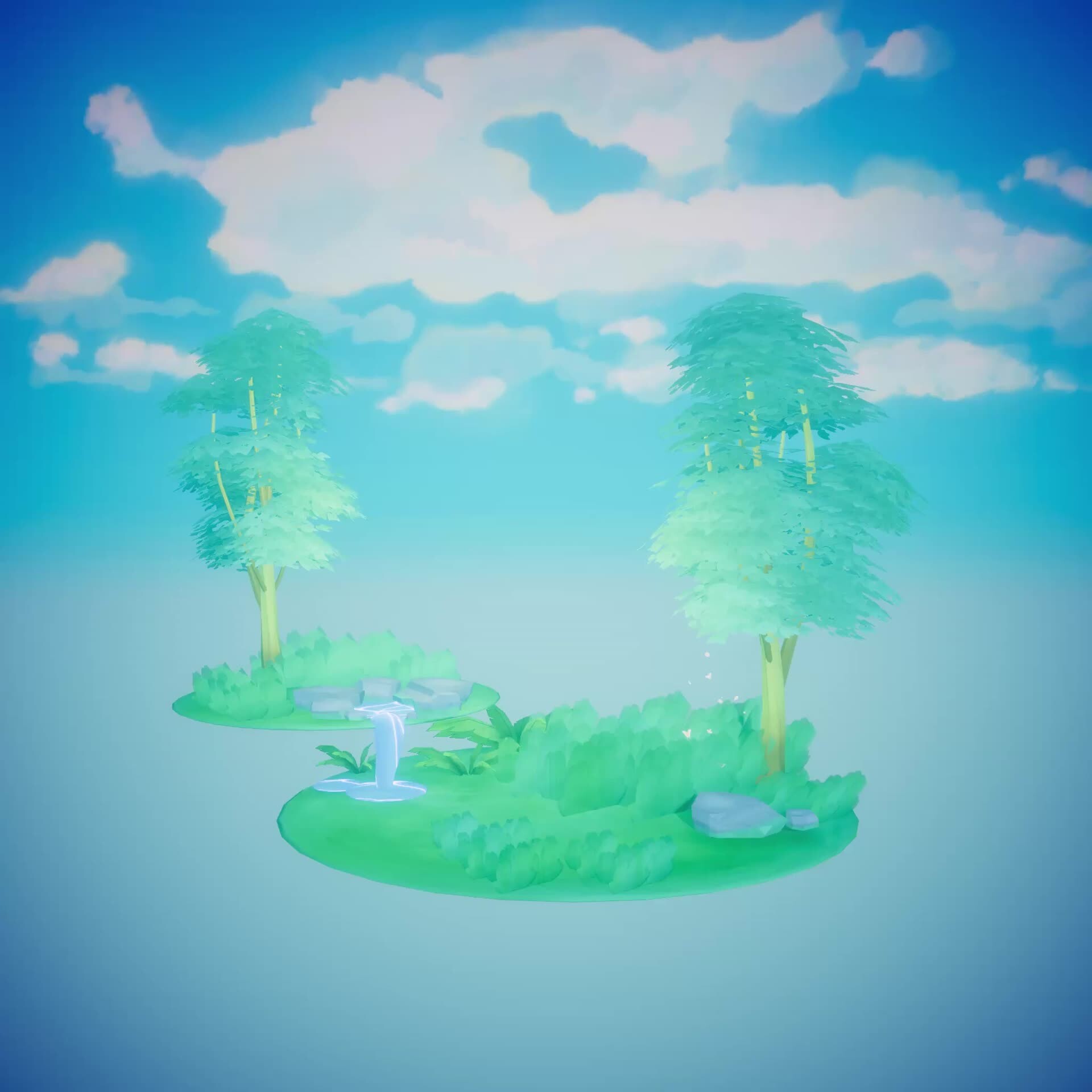 ArtStation - Lowpoly Environment and Color Practice