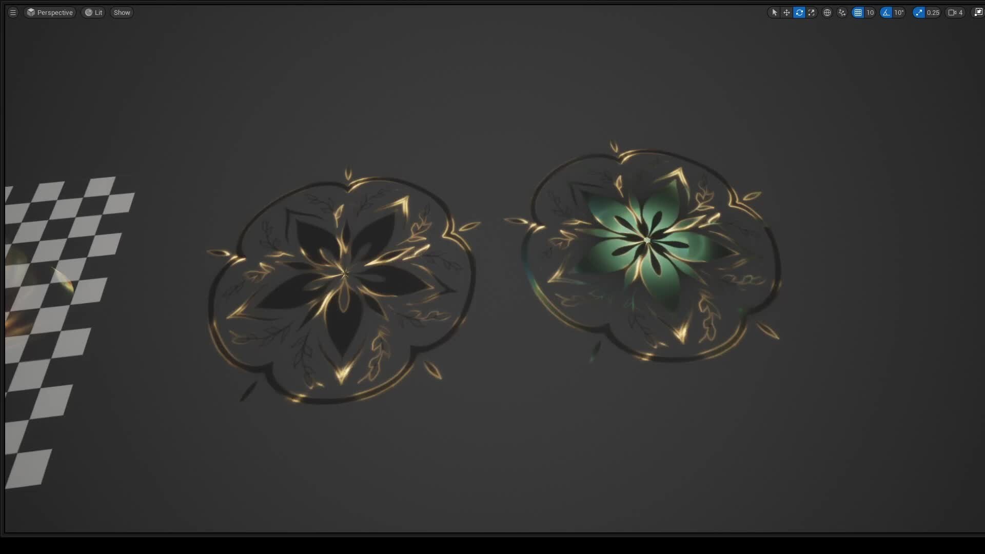 ArtStation - VFX Floral Decal idea