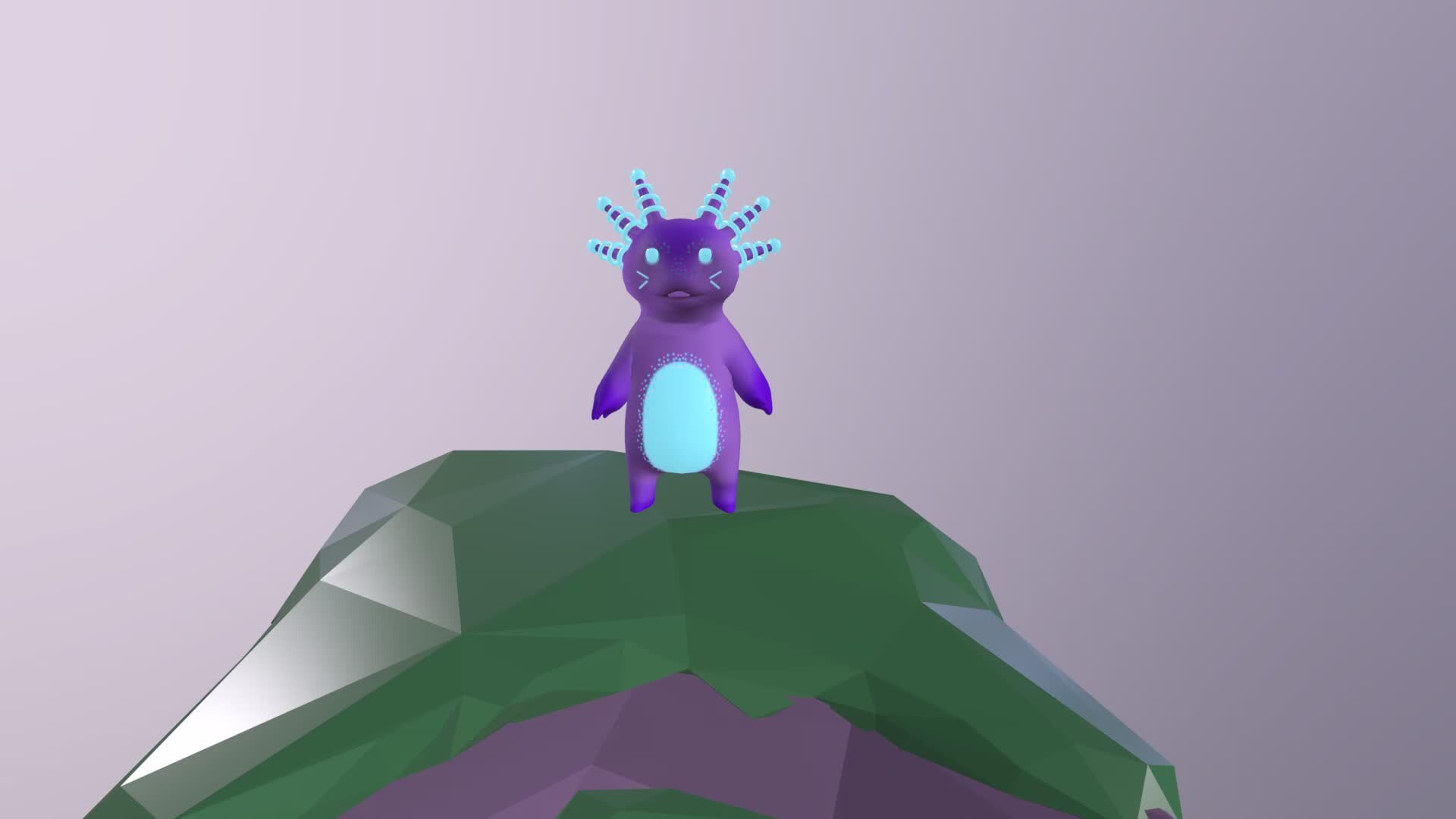 ArtStation - Axolotl Idle Animation