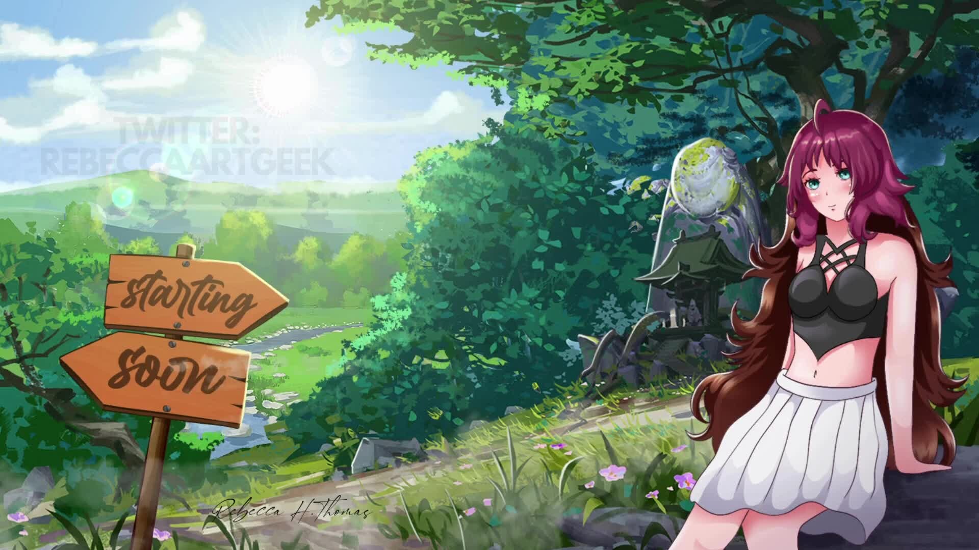 ArtStation - Custom Starting Soon Animated Background